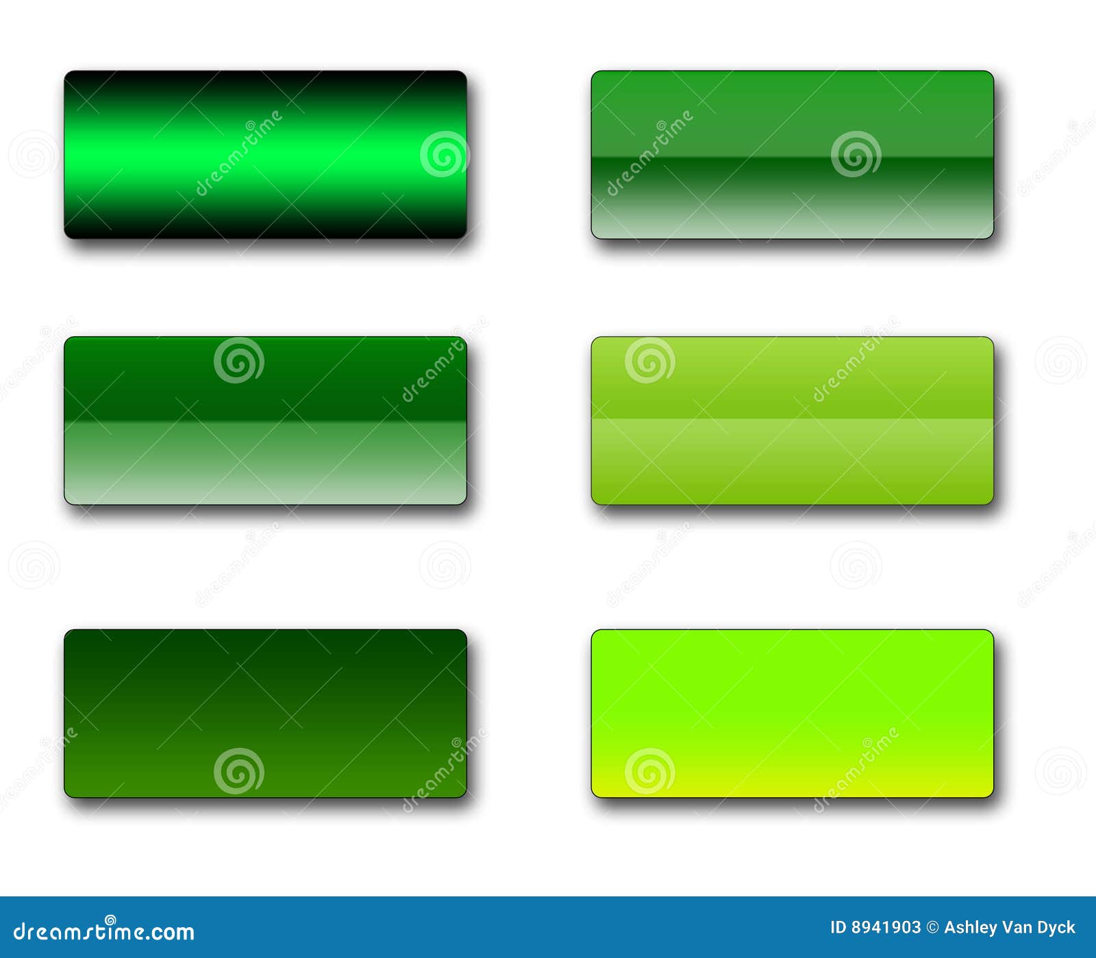 Botones Rectangulares Del Web Stock de ilustración - Ilustración de ...