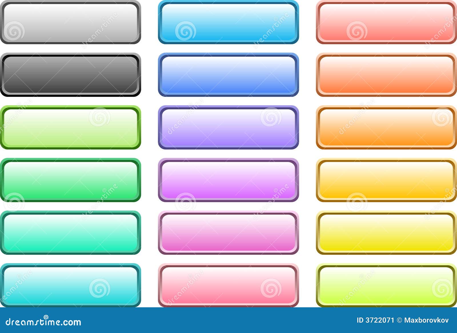Botones. [Vector] ilustración del vector. Ilustración de forma - 3722071