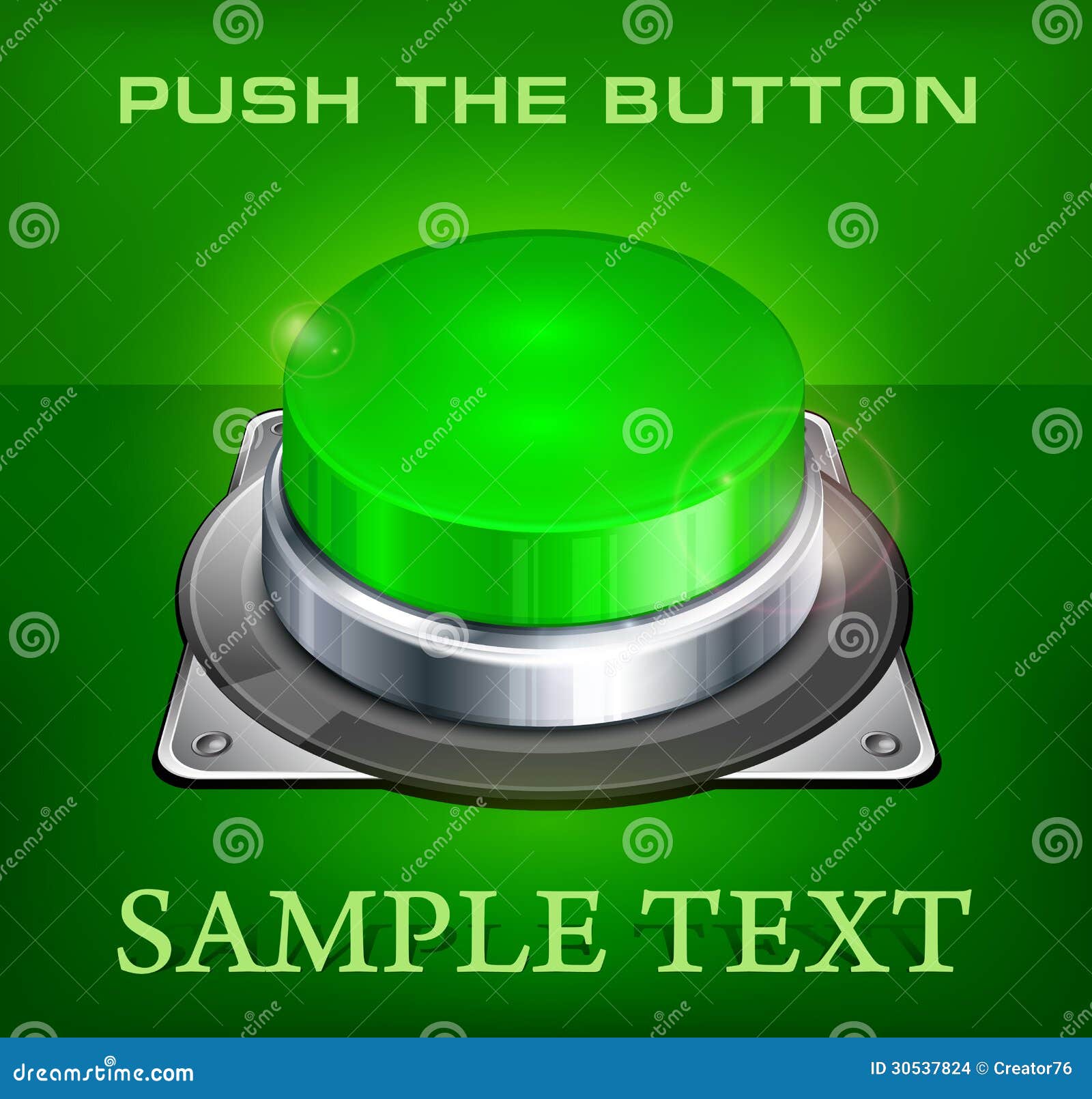 Botones verdes ilustración del vector. Ilustración de rojo - 30537824