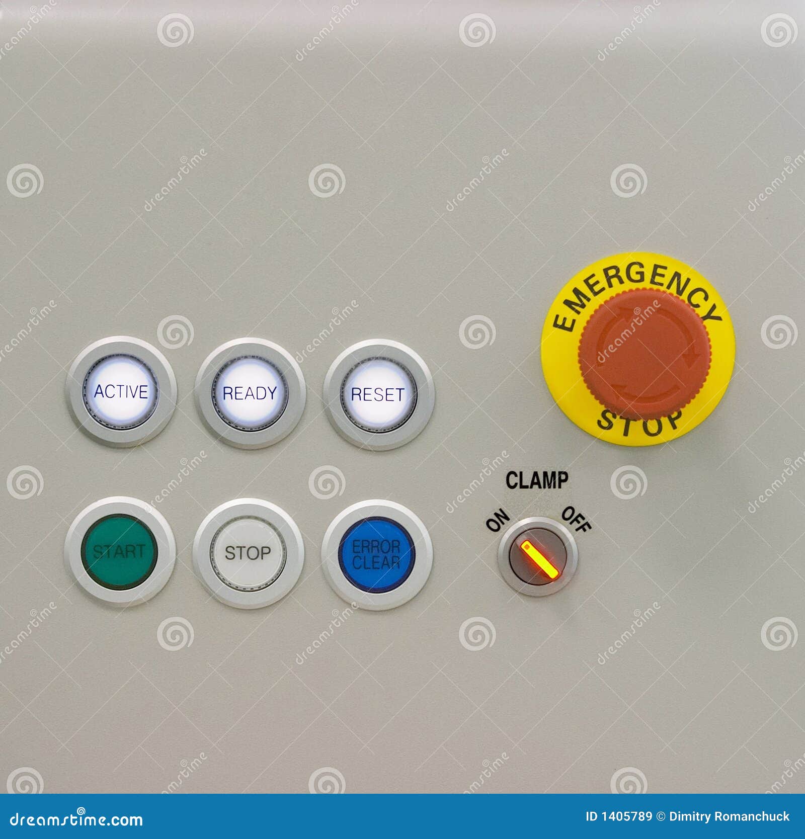 Botones y controles imagen de archivo. Imagen de dispositivo - 1405789