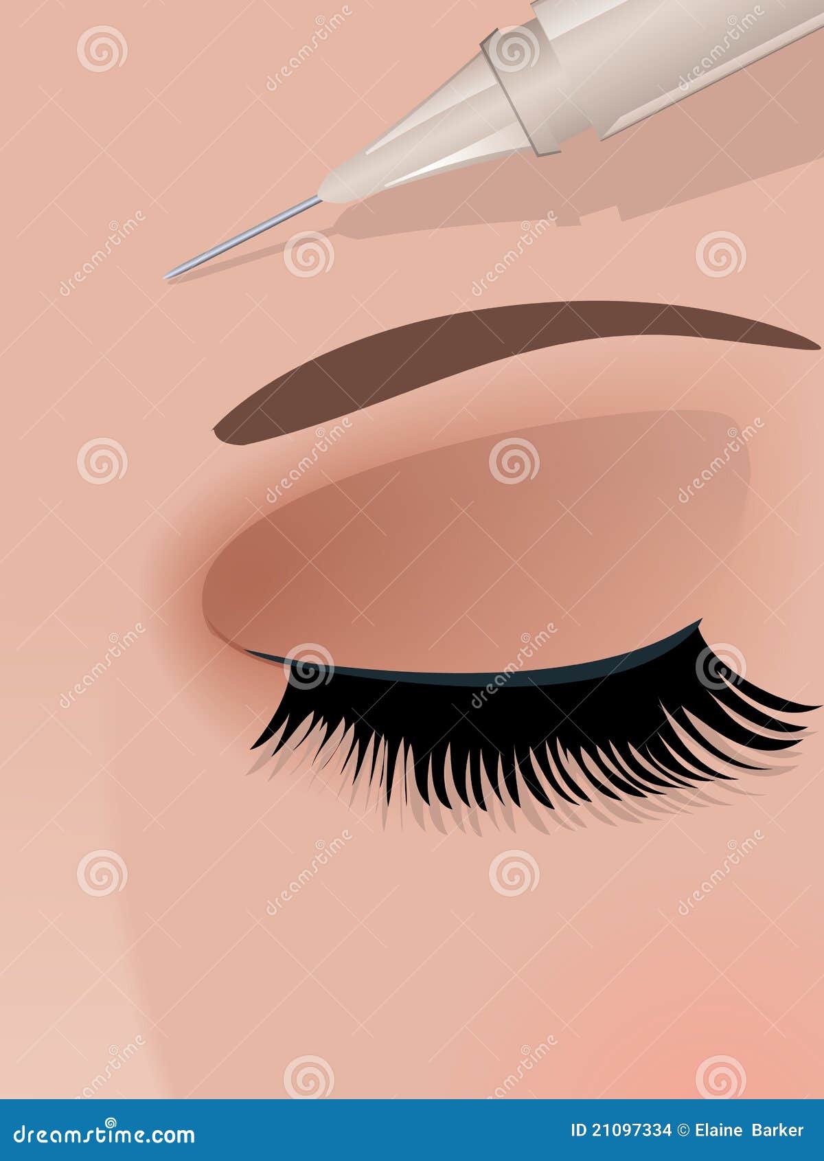 Botox stock vector. Illustration of face, graphic, female - 21097334