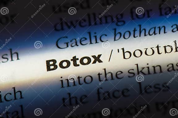 Botox stock photo. Image of text, paper, definition - 114405424