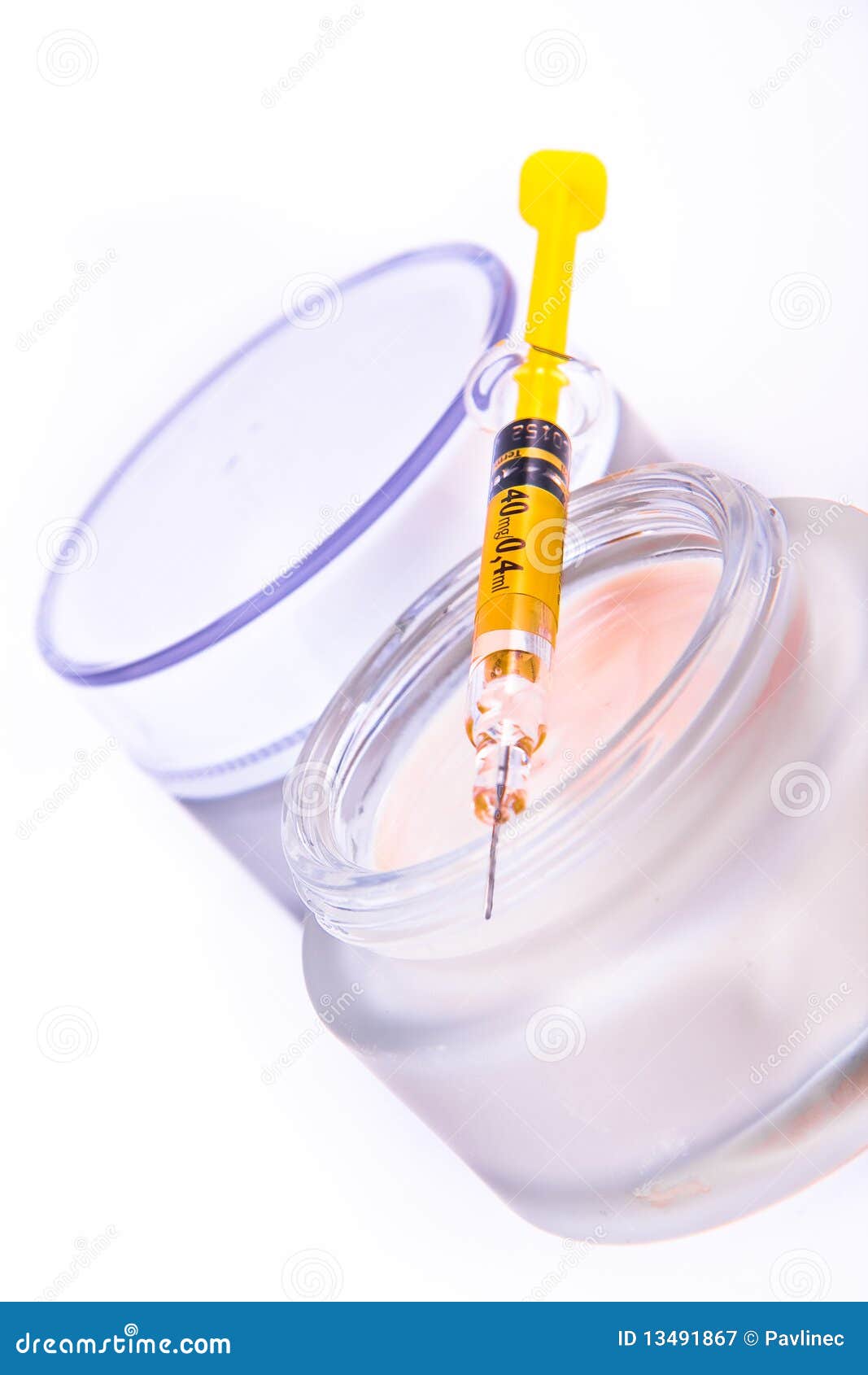 Botox cream with syringe stock image. Image of acid, body - 13491867