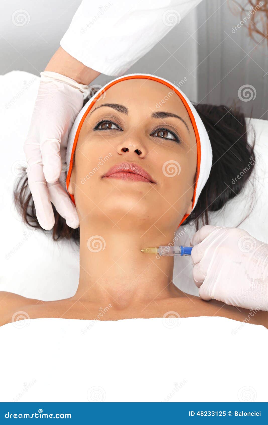 Botox del cuello imagen de archivo. Imagen de limpio - 48233125