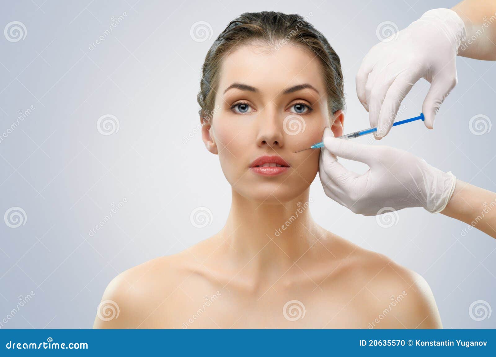 Botox injection stock photo. Image of hands, face, medicine - 20635570