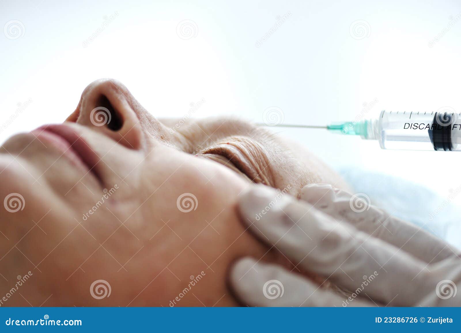 Botox injection stock photo. Image of drawn, clinic, injection - 23286726