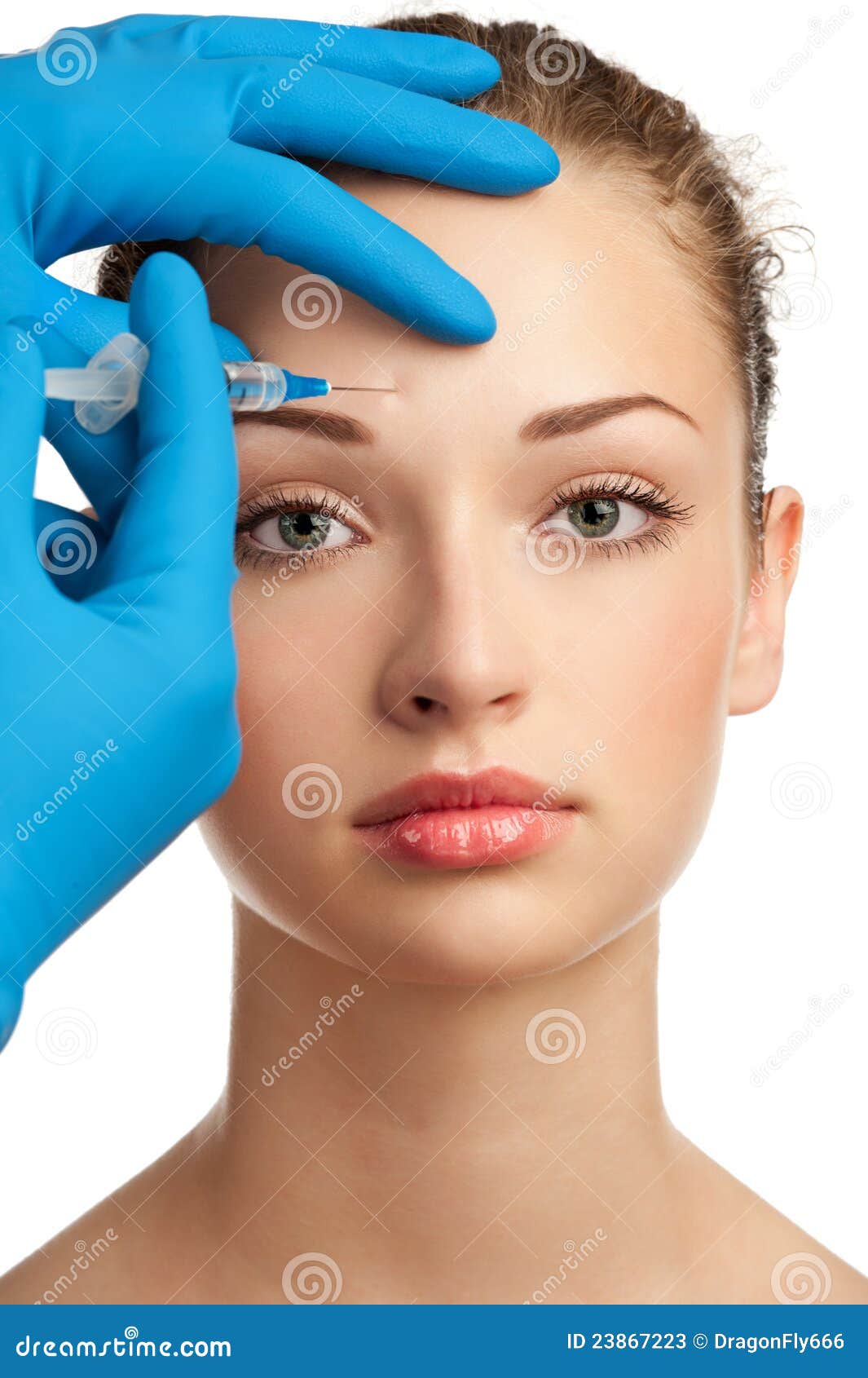 Botox injection stock image. Image of aesthetic, blue - 23867223