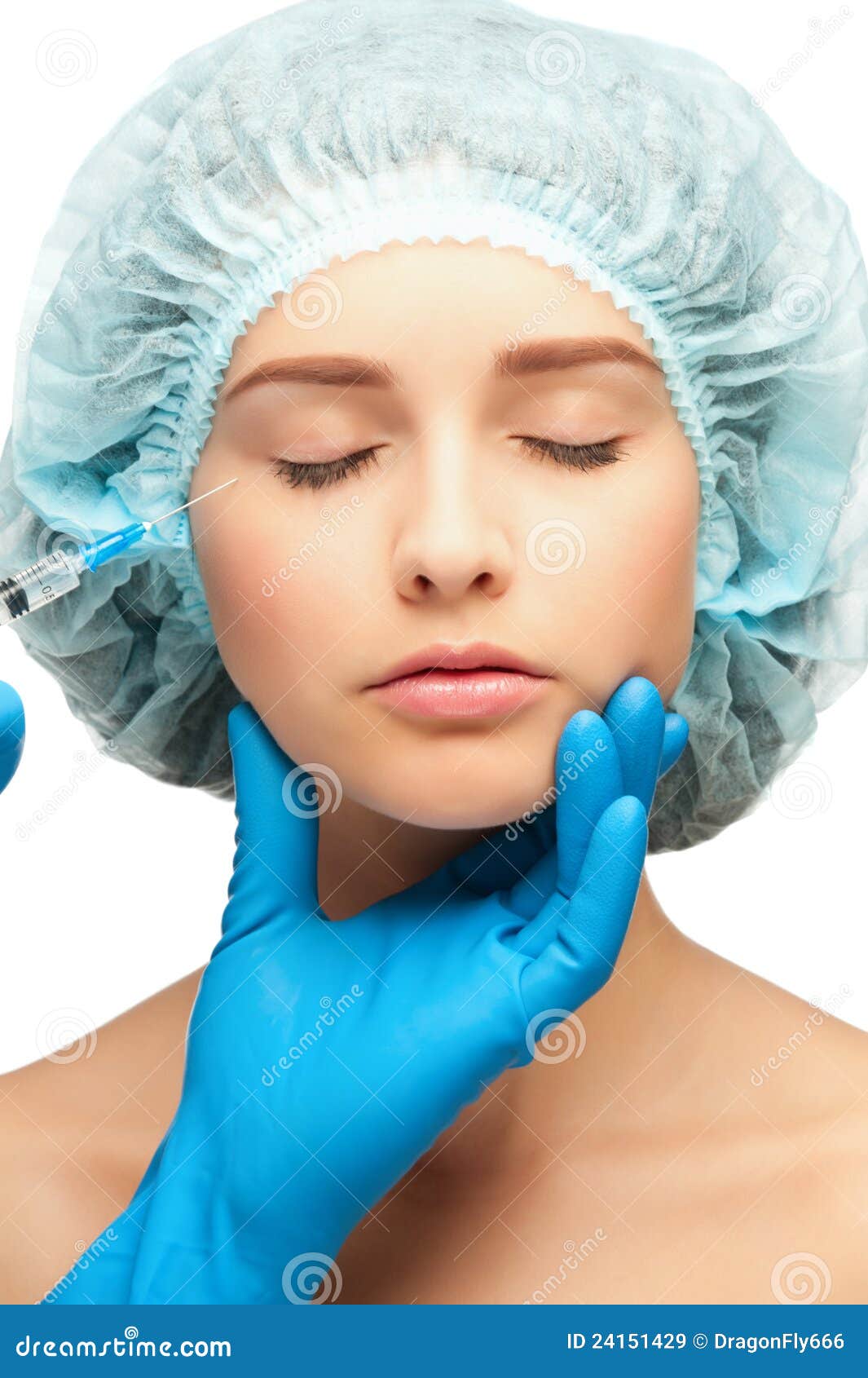 Botox injection stock image. Image of cosmetic, crease - 24151429
