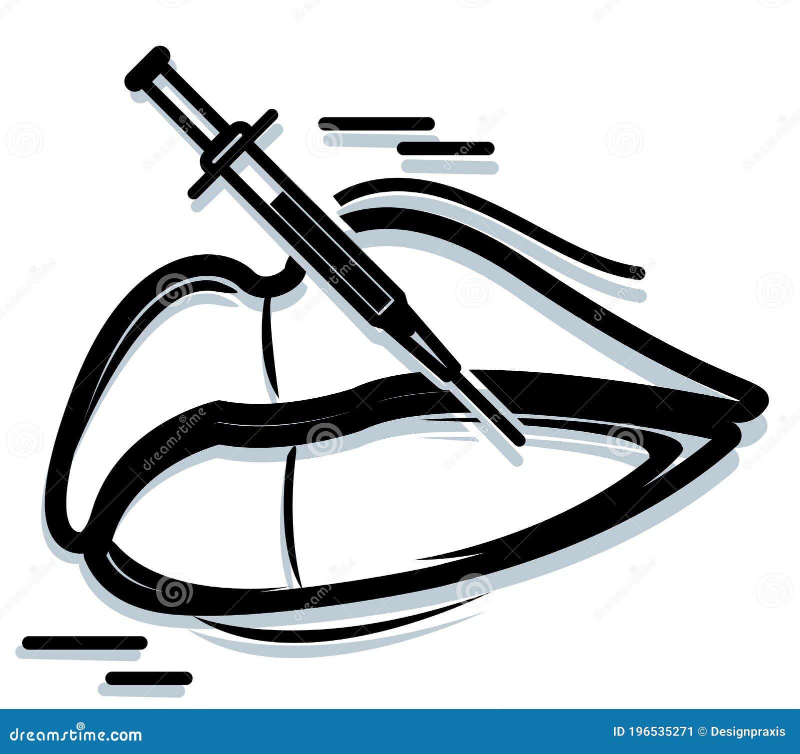 Botox Injection Stock Icon stock vector. Illustration of healthcare ...