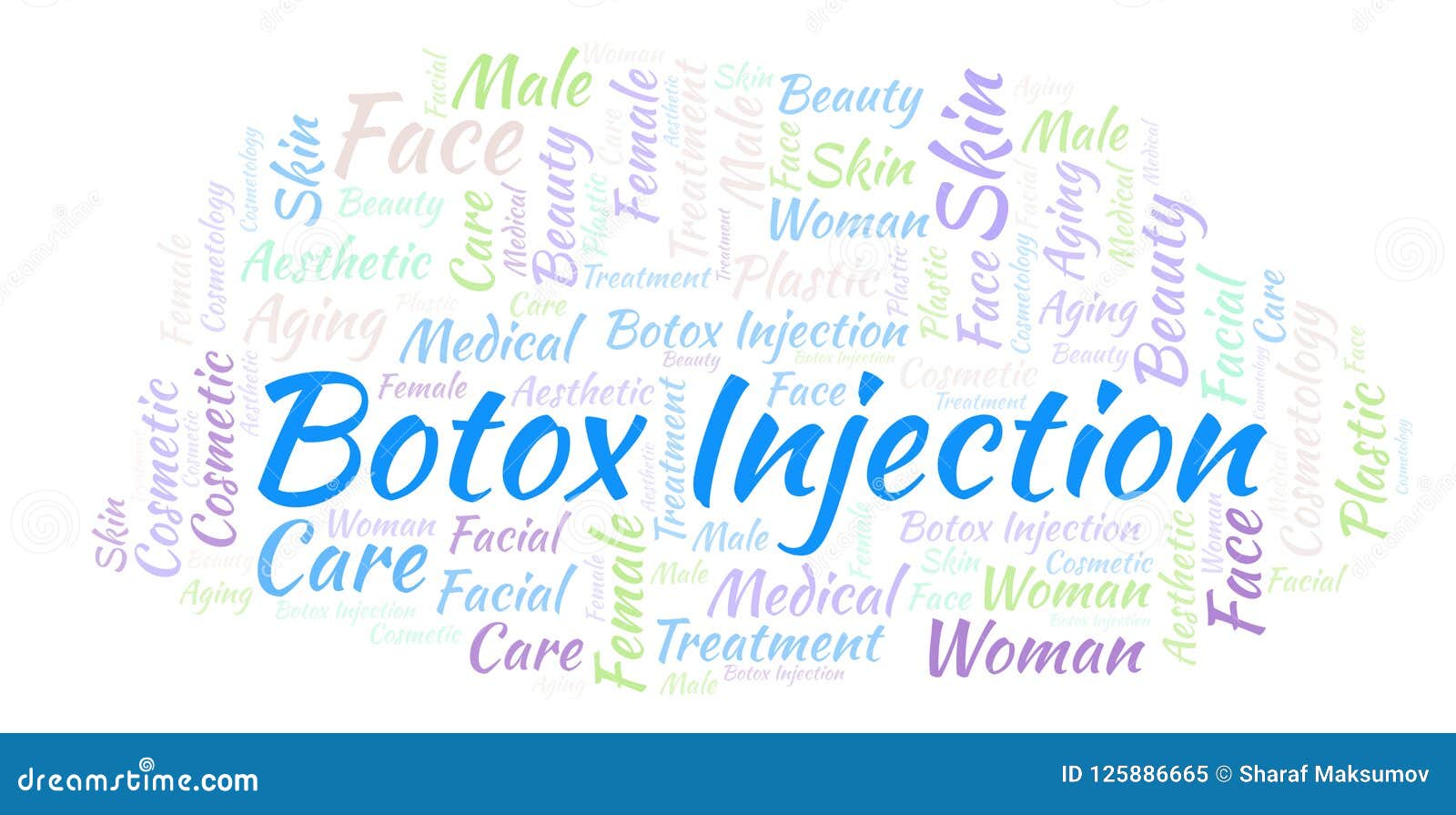 Botox Injection Word Cloud. Royalty-Free Stock Photo | CartoonDealer ...