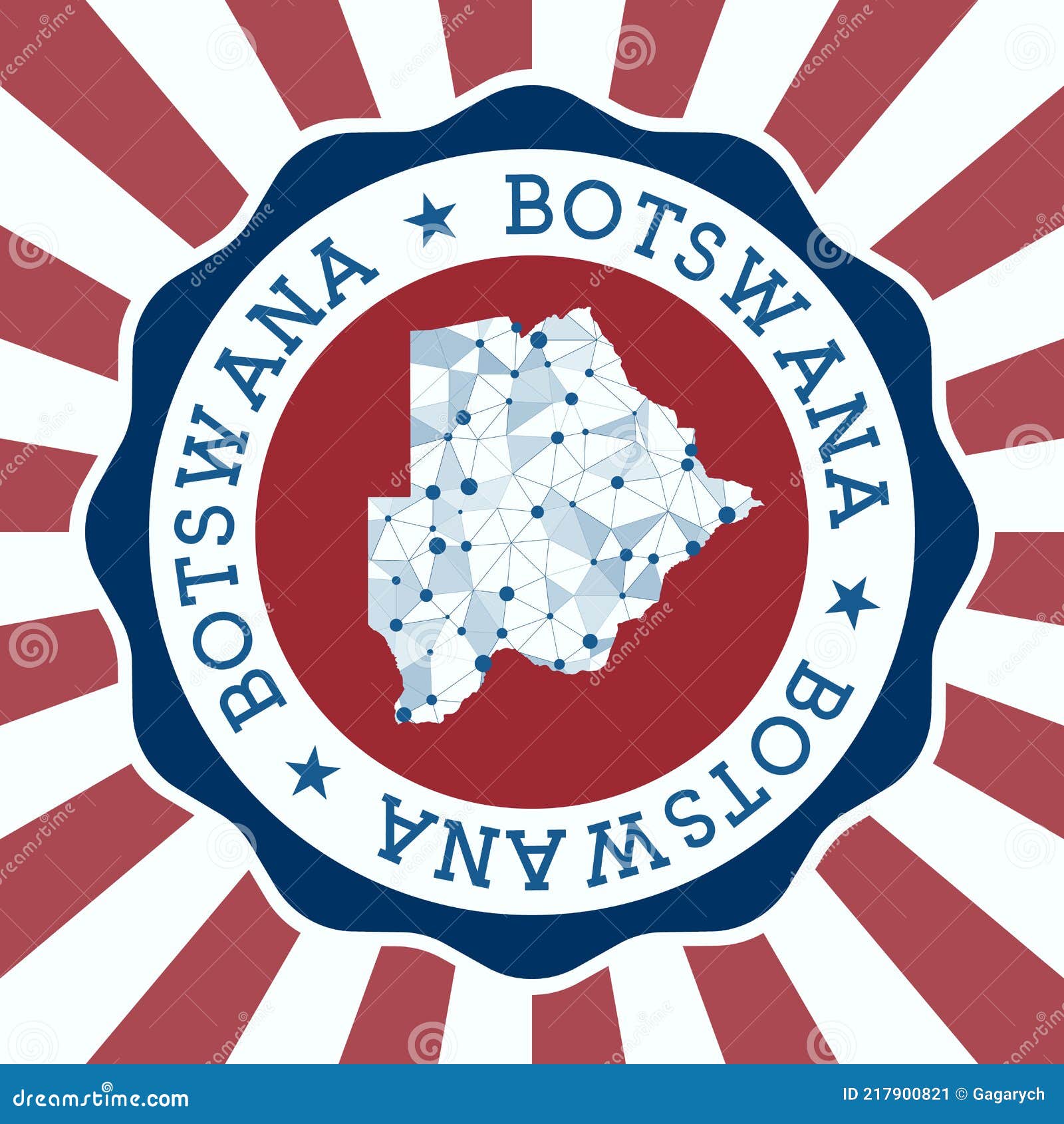Botswana Badge. stock vector. Illustration of design - 217900821