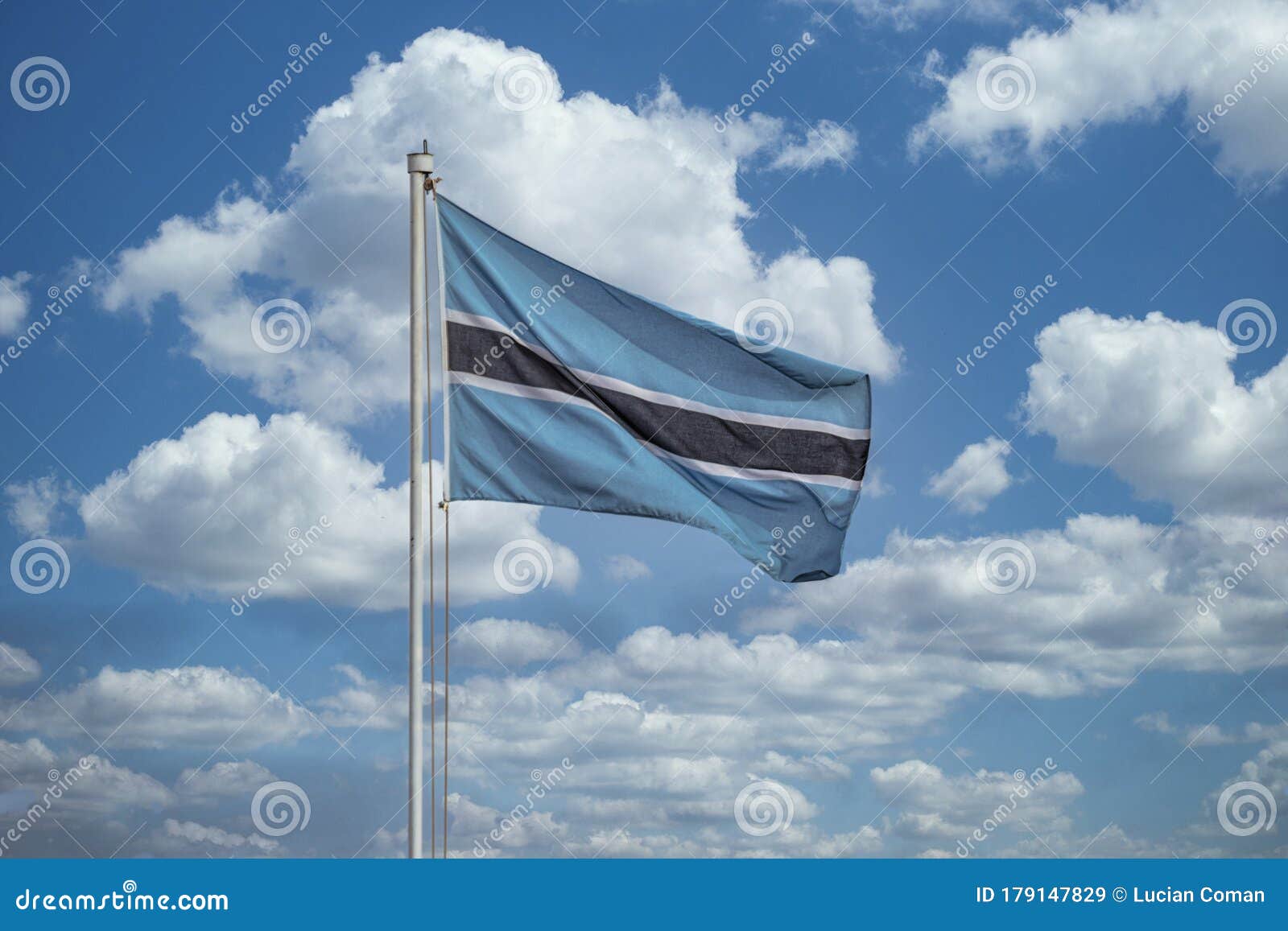 Botswana flag stock image. Image of textured, color - 179147829