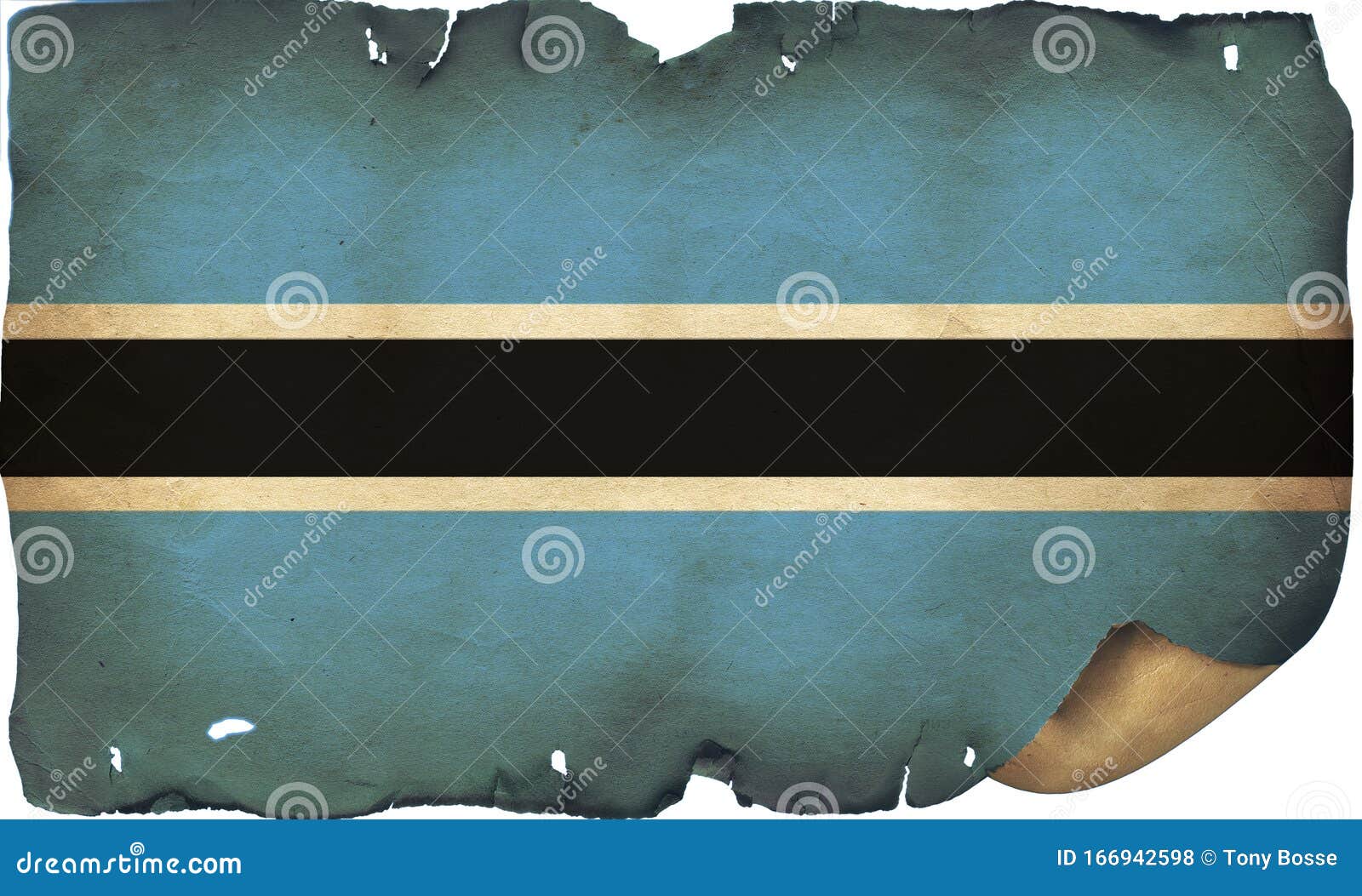Botswana Flag O Old Paper stock photo. Image of national - 166942598