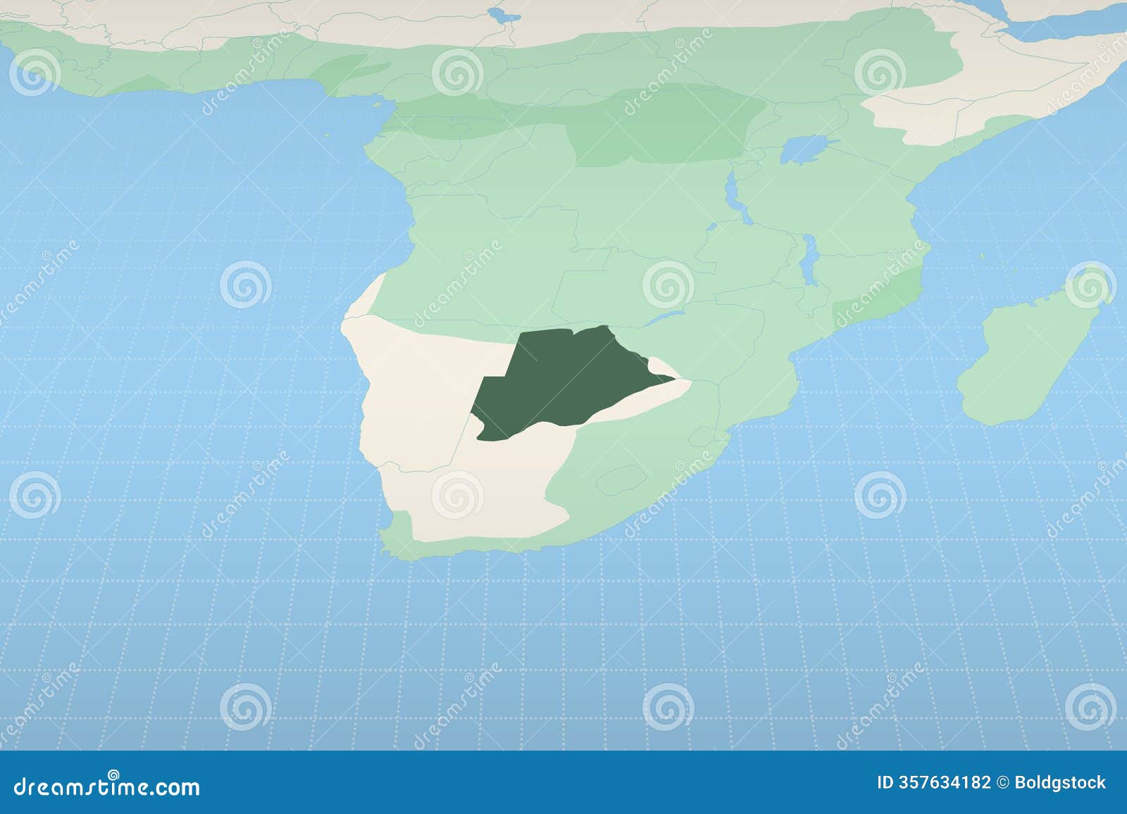 Detailed Map Of Gaborone City, Capital Of Botswana. Municipal ...