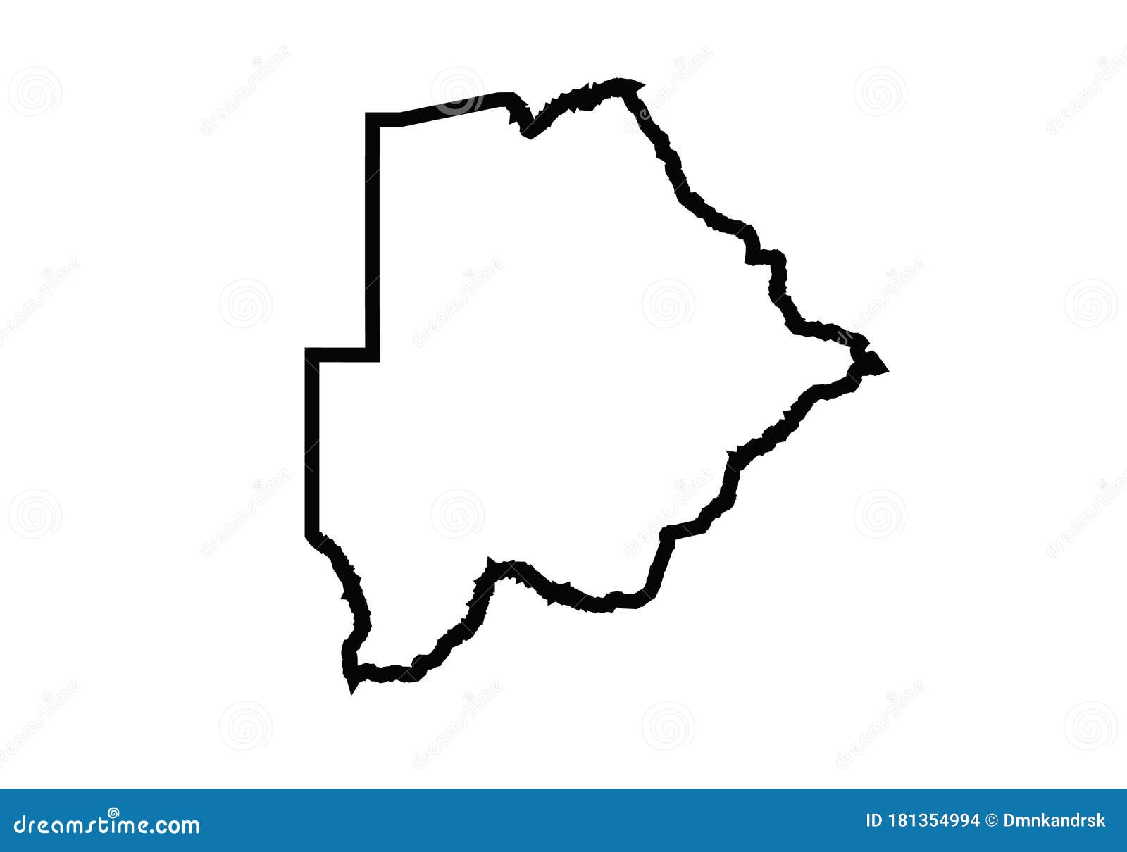 Botswana - Outline Map Vector Illustration | CartoonDealer.com #180269988 Botswana - Outline Map Vector Illustration | CartoonDealer.com #180269988