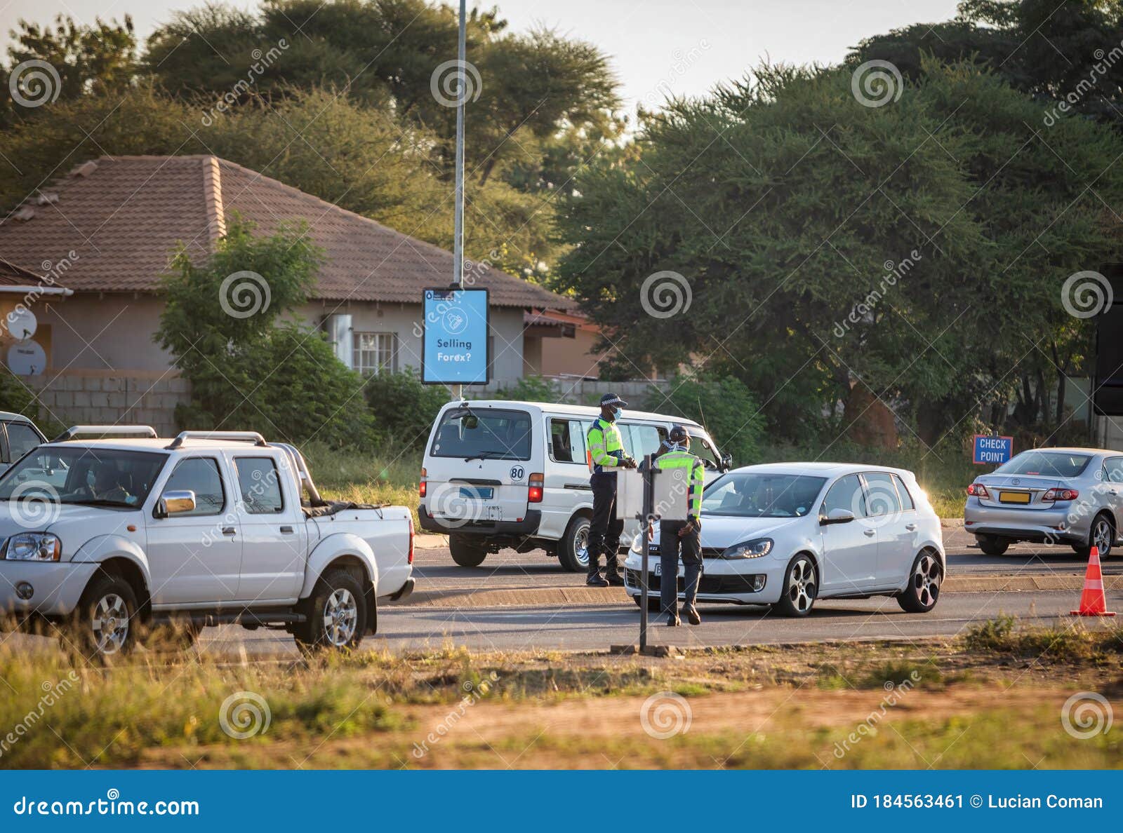 Botswana police car editorial photo. Image of monitor - 184563461