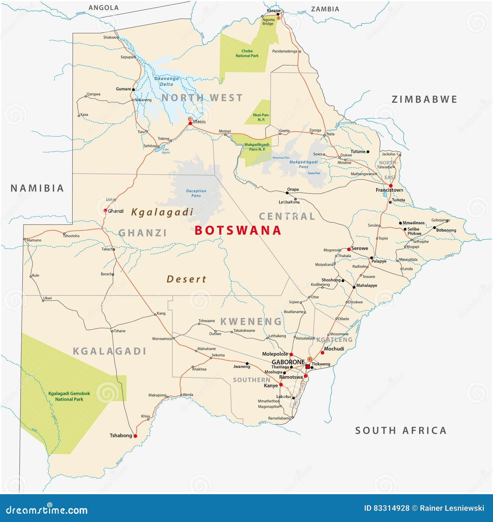 Map Of Botswana Showing Districts Map Of Botswana Showing Districts ... Map Of Botswana Showing Districts Map Of Botswana Showing Districts ...