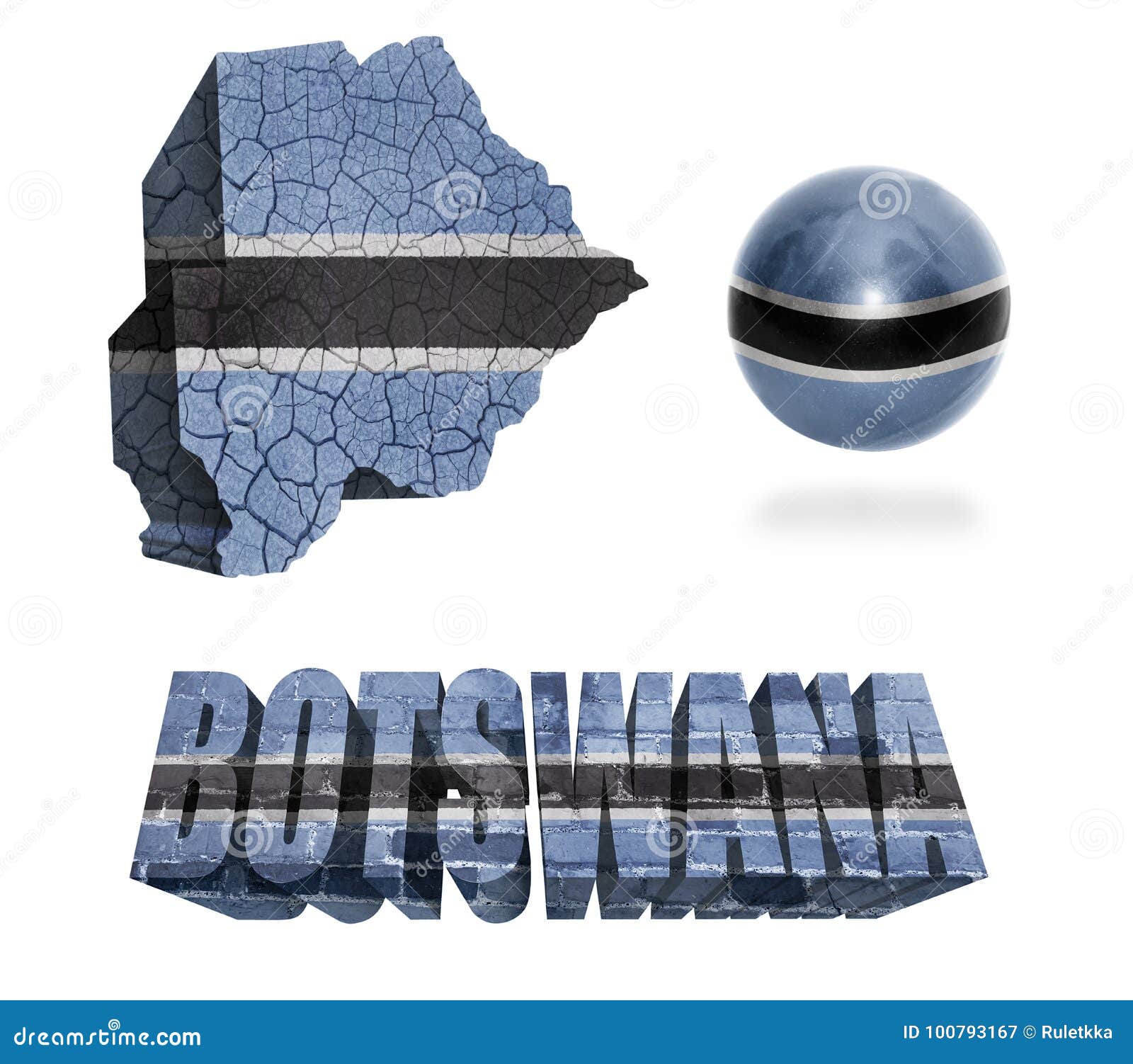 Botswana Symbols stock illustration. Illustration of sign - 100793167