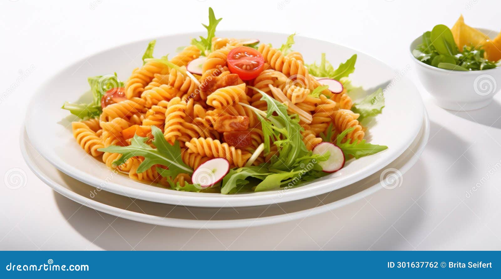 Pasta Salad Cartoon Vector | CartoonDealer.com #126345187