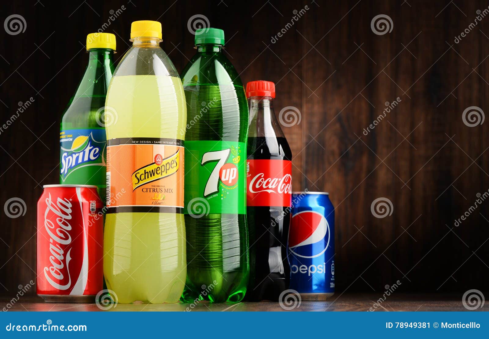 Bottiglie Delle Bibite Globali Assortite Fotografia Editoriale ...