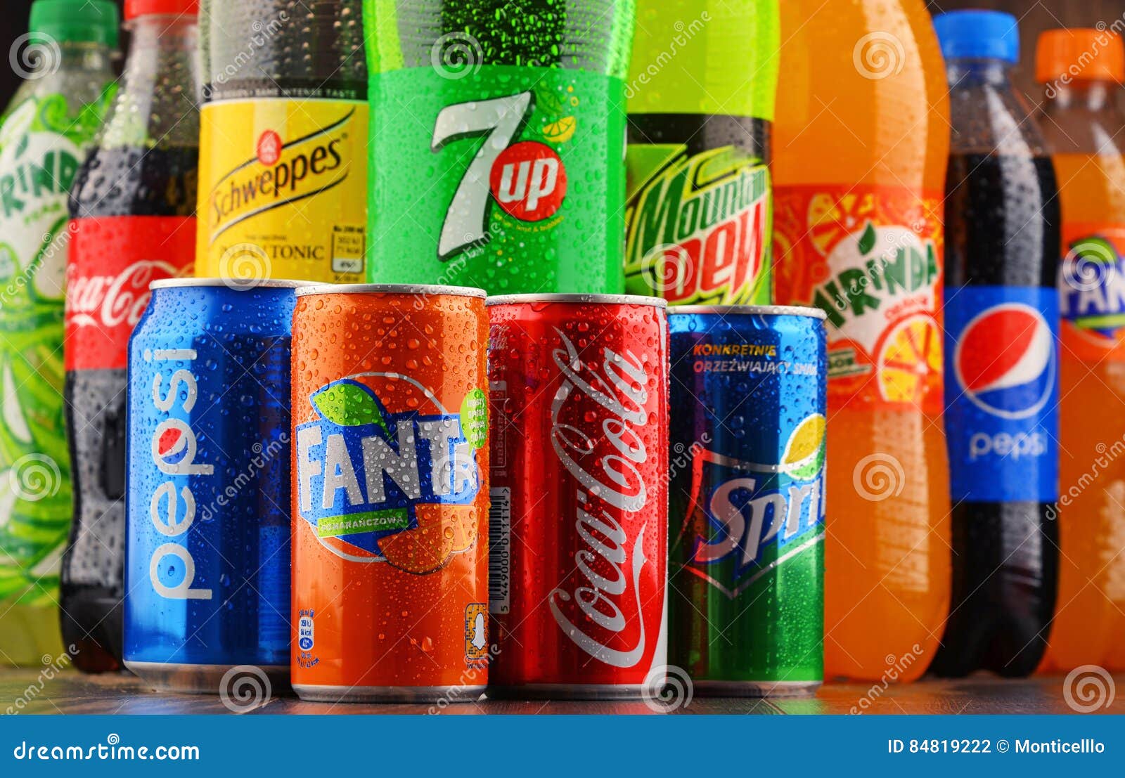 Bottiglie Delle Bibite Globali Assortite Fotografia Editoriale ...