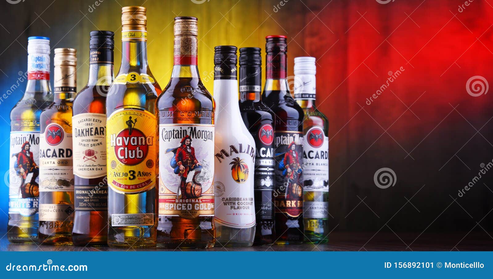 Bottiglie Di Marche Di Rum PiÃ¹ Vendute Fotografia Editoriale ...