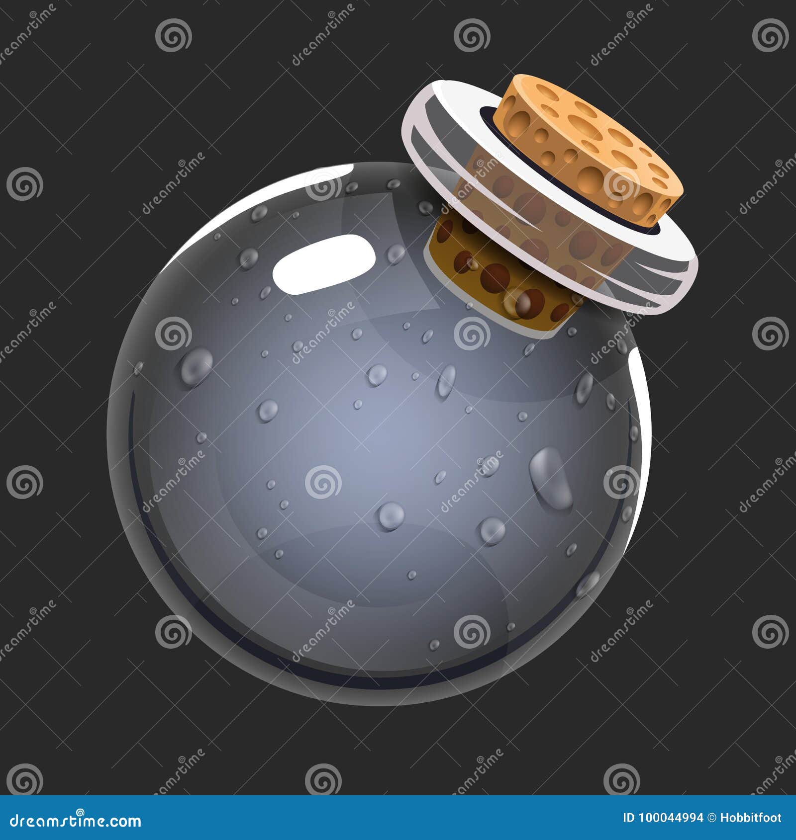 Bottle of Air. Game Icon of Magic Elixir. Interface for Rpg or Match3 ...