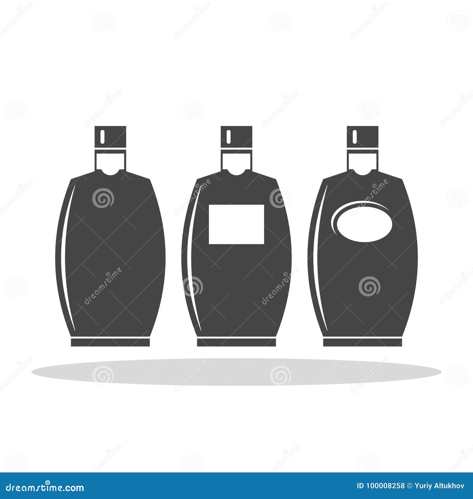 Bottle of Alcohol Vector Flat Icon. Stock Vector - Illustration of ...