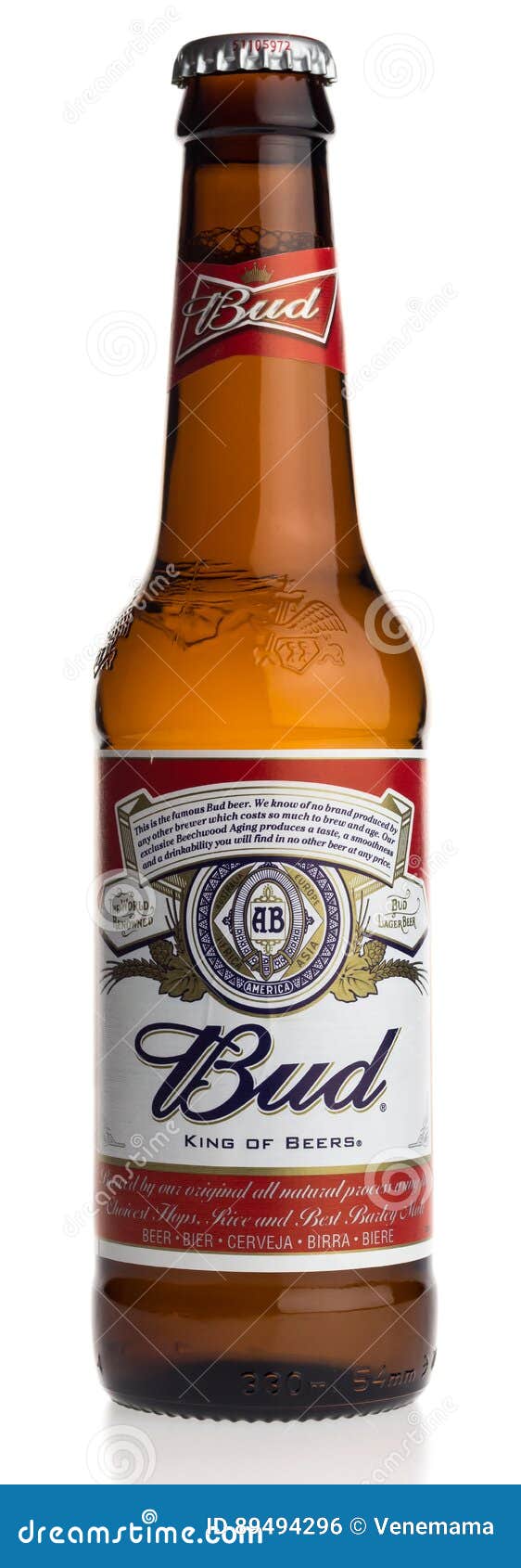 Bottle of American Budweiser Lager Beer Editorial Photo - Image of ...