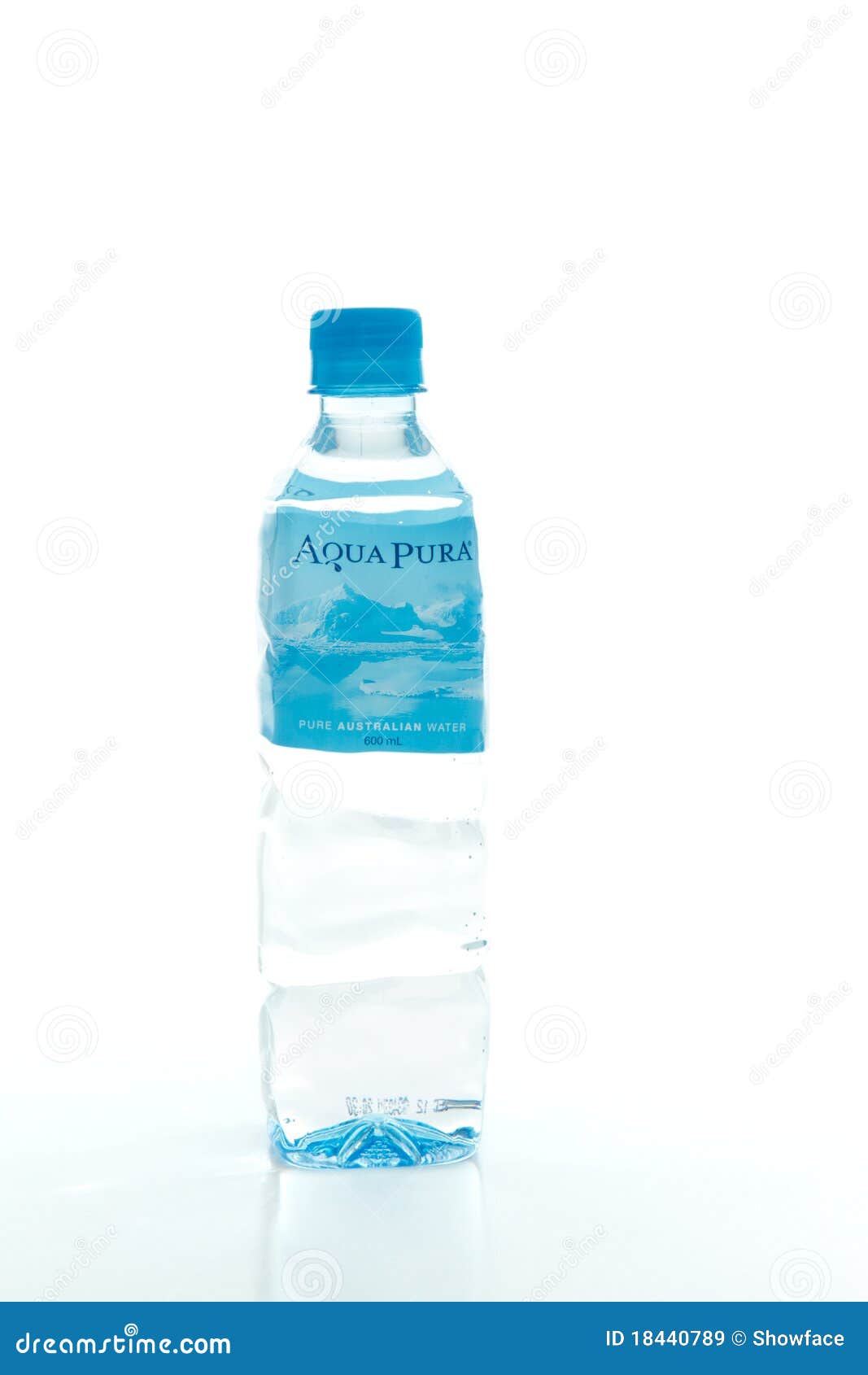Bottle of Aqua Pura water editorial stock image. Image of editorial ...