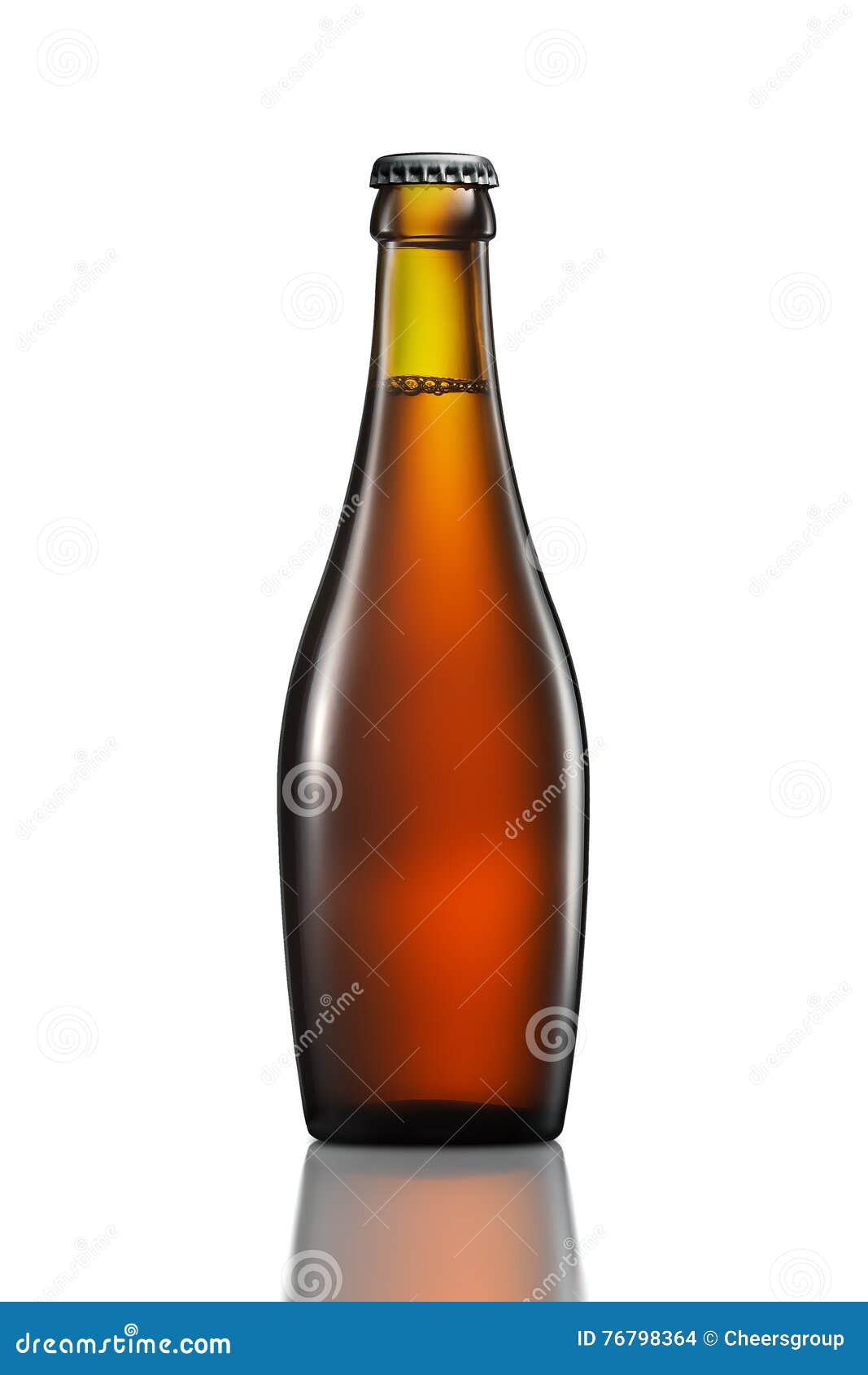 Bottle of Beer or Cider Isolated on White Background Stock Photo ...