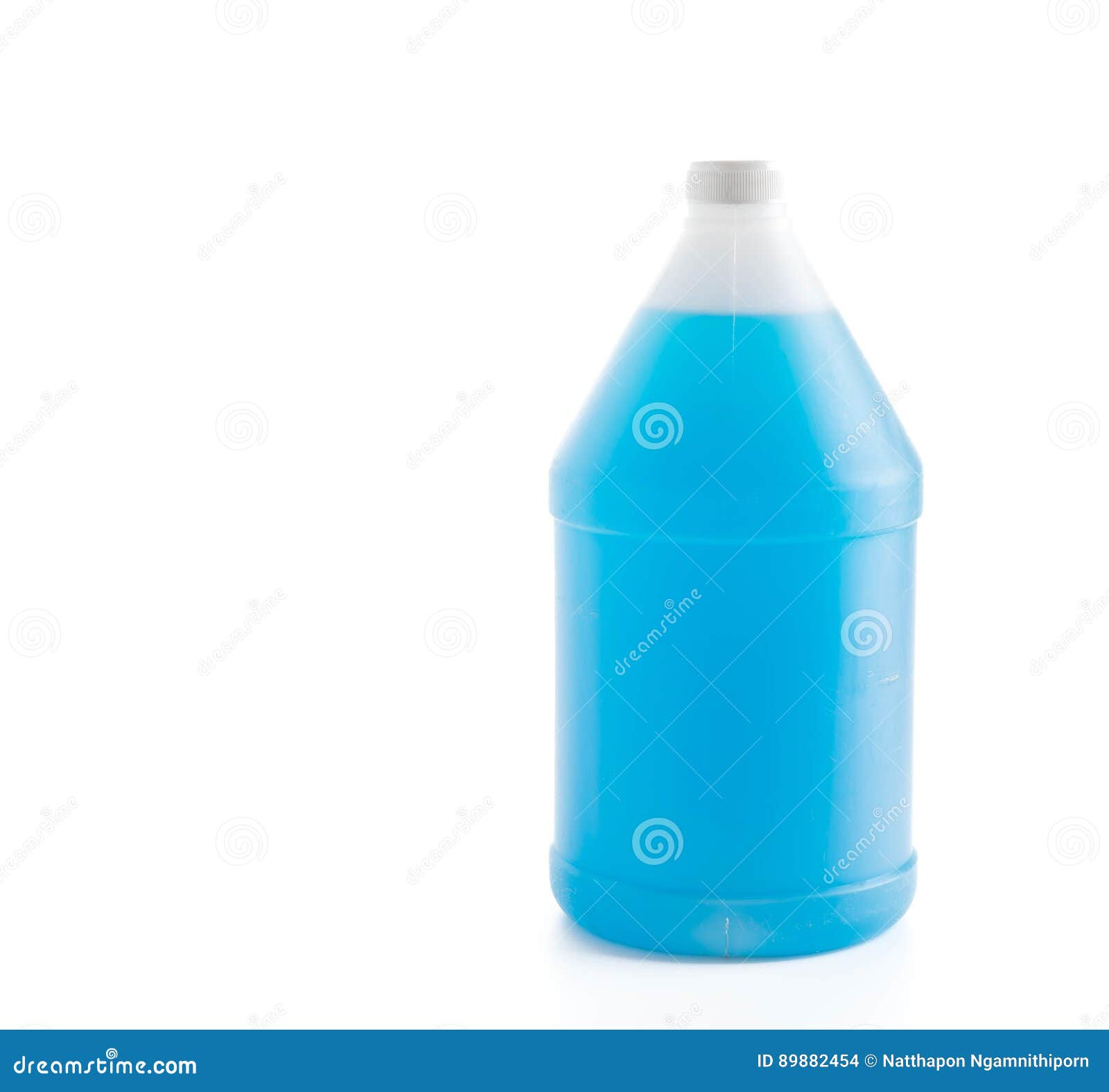 Bottle of Blue Cleaning Detergent Stock Photo - Image of clothing ...