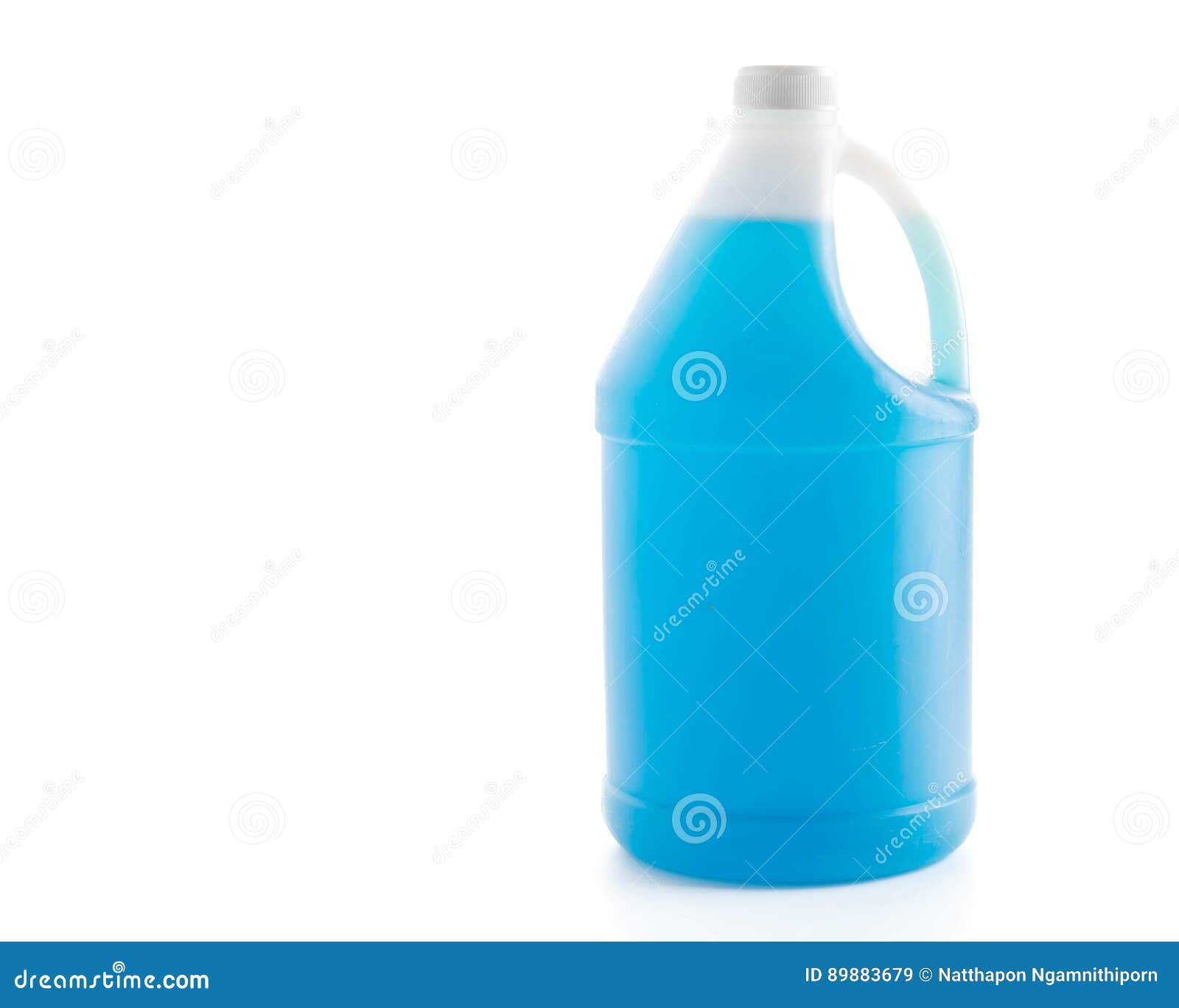 Bottle of Blue Cleaning Detergent Stock Image - Image of pamper ...