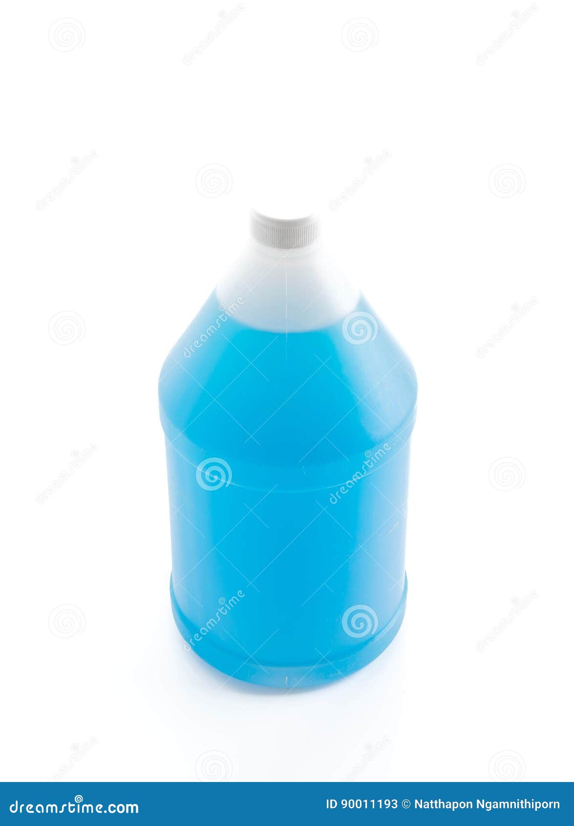 Bottle of Blue Cleaning Detergent Stock Image - Image of conditioner ...