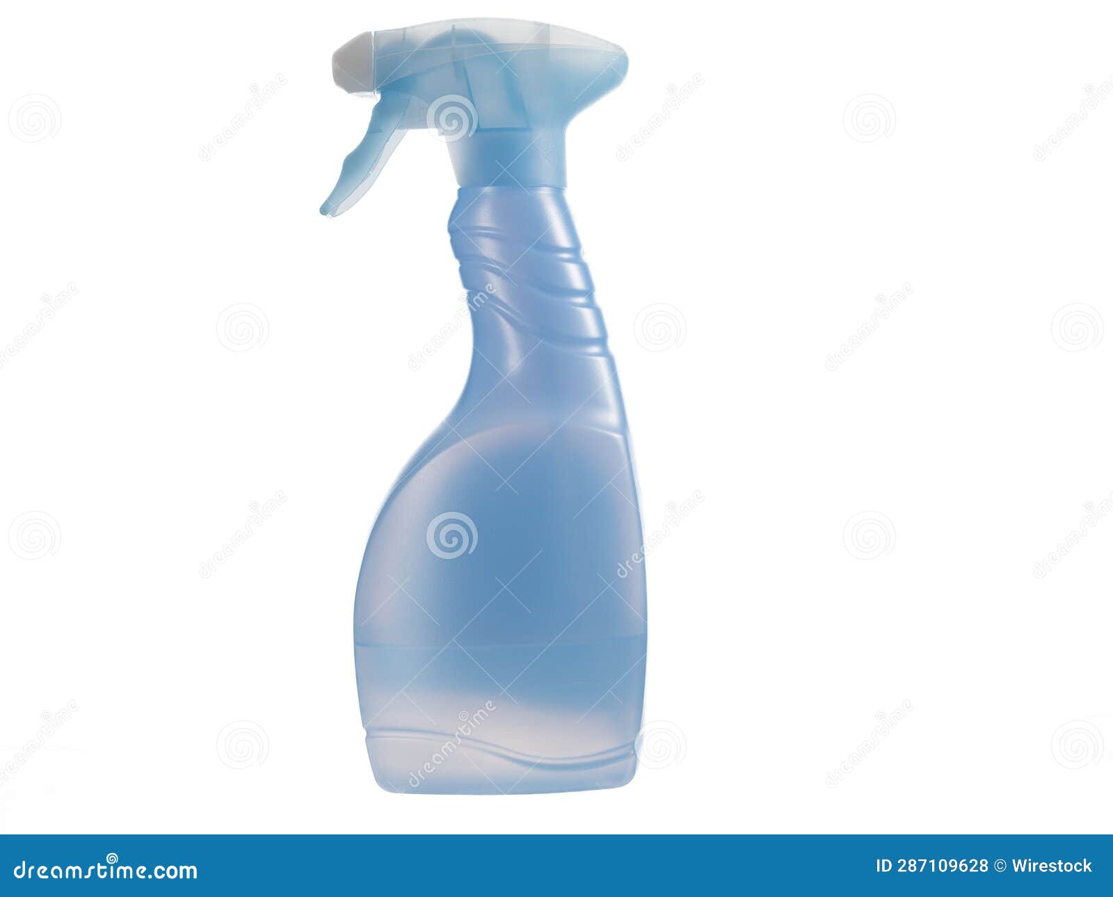 A Bottle of Blue Soap with a White Handle and Plastic Sprayer Stock ...