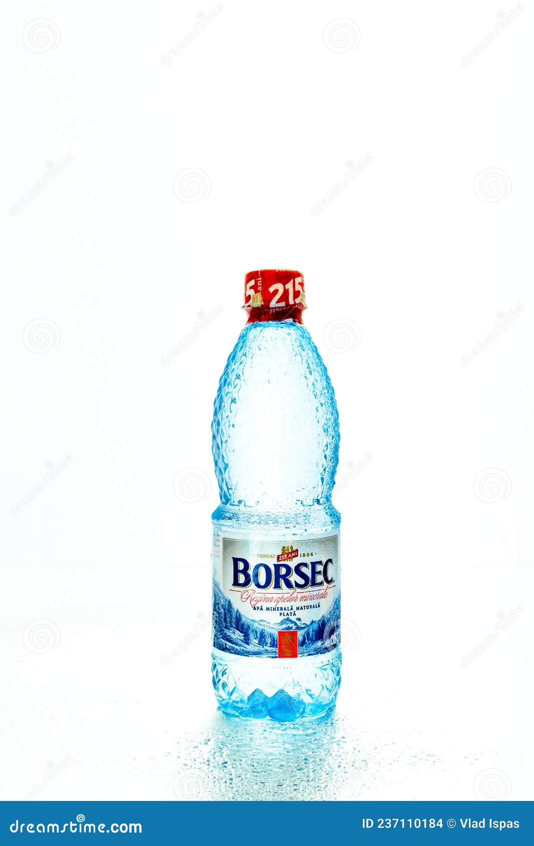 Bottle of Borsec Natural Mineral Water in Bucharest, Romania, 2021 ...