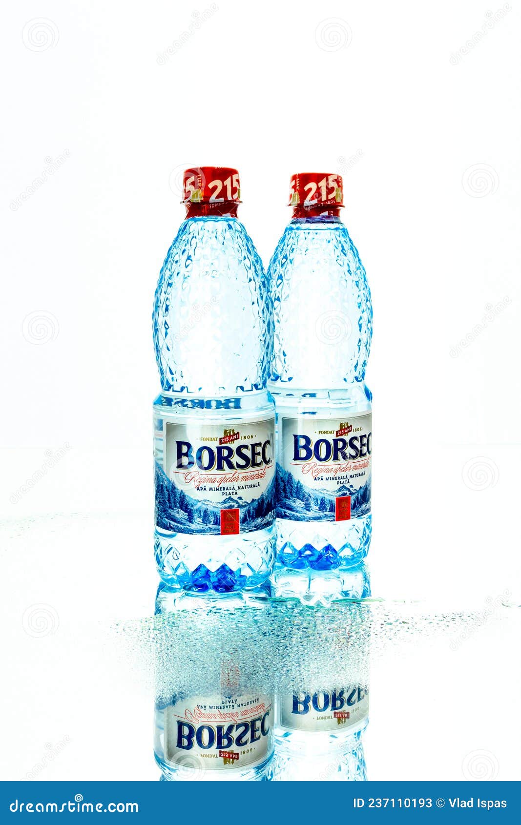 Bottle of Borsec Natural Mineral Water in Bucharest, Romania, 2021 ...