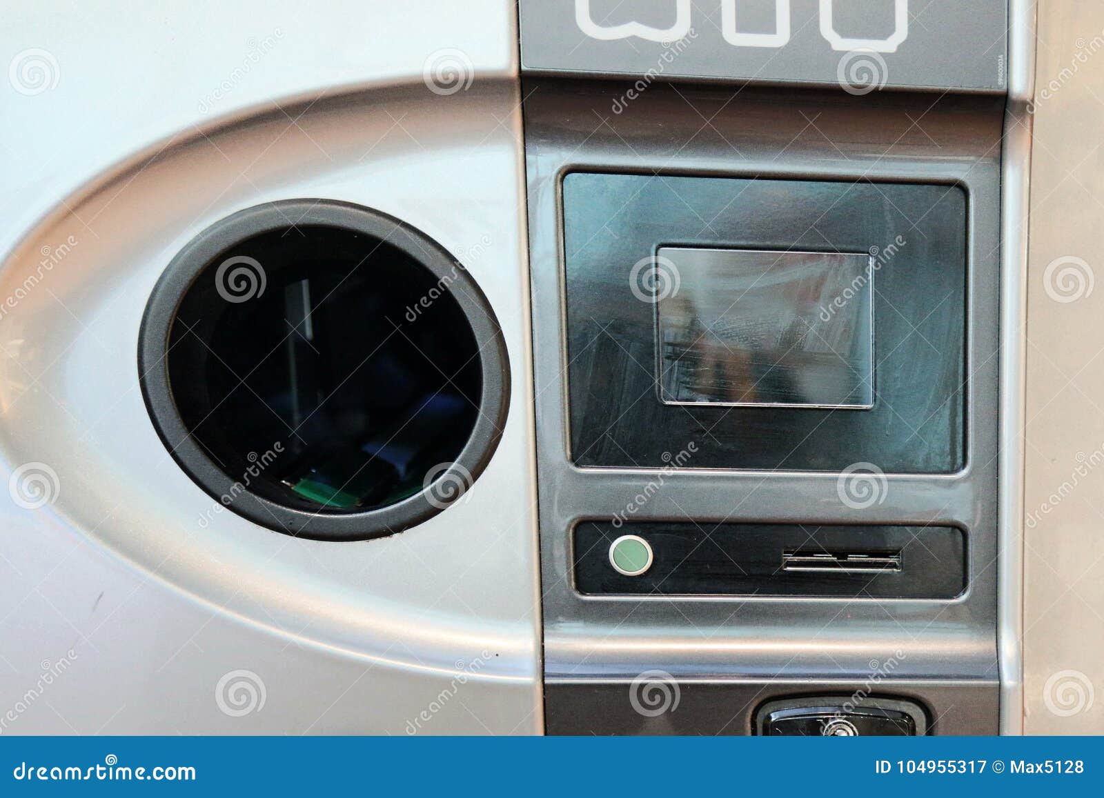 Bottle and Can Return Machine Stock Image - Image of contamination ...