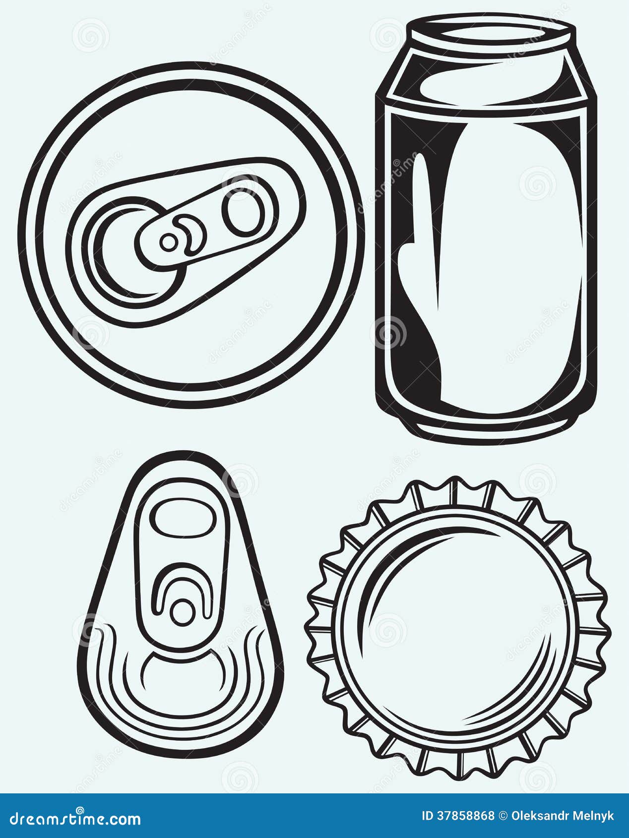 Bottle cap beer stock vector. Illustration of beer, metallic - 37858868