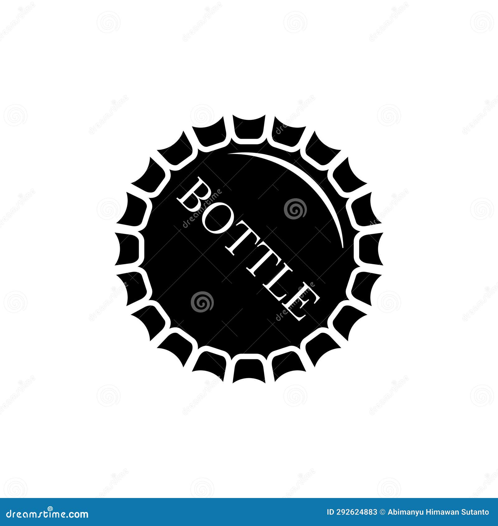 Bottle cap icon vector stock illustration. Illustration of black ...
