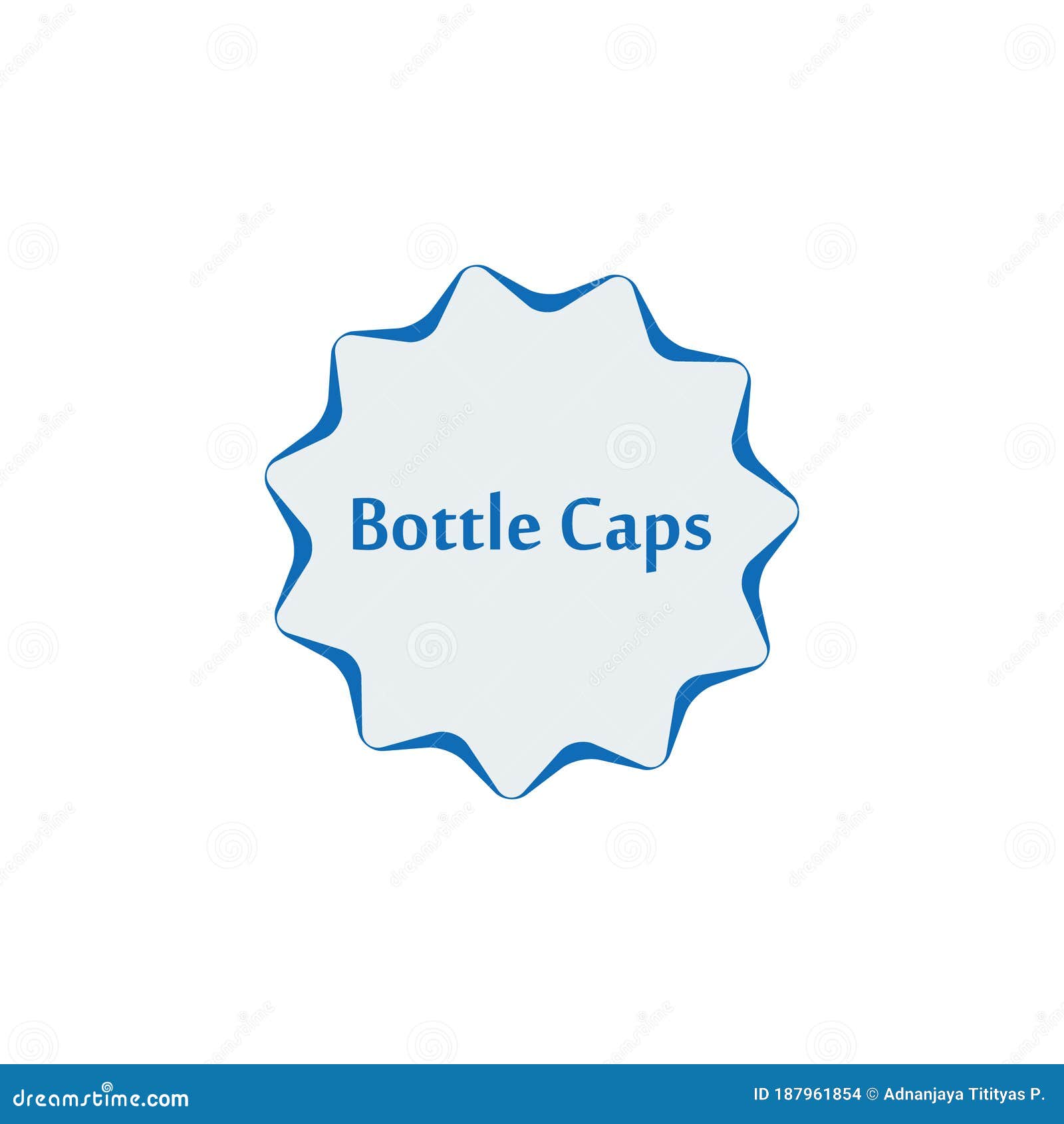 Bottle Cap Symbol Decoration Vector Stock Vector - Illustration of ...