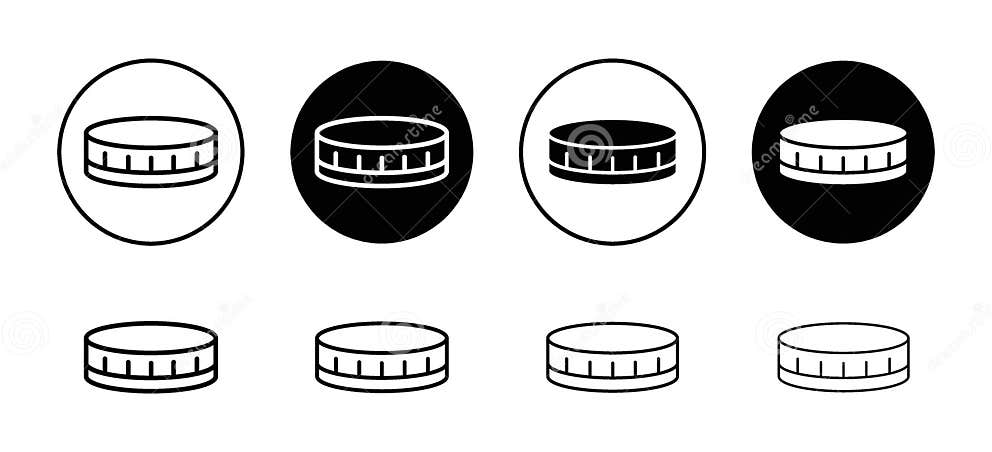 Bottle Cap Vector Icon Set Collection. Bottle Cap Outline Flat Icon ...
