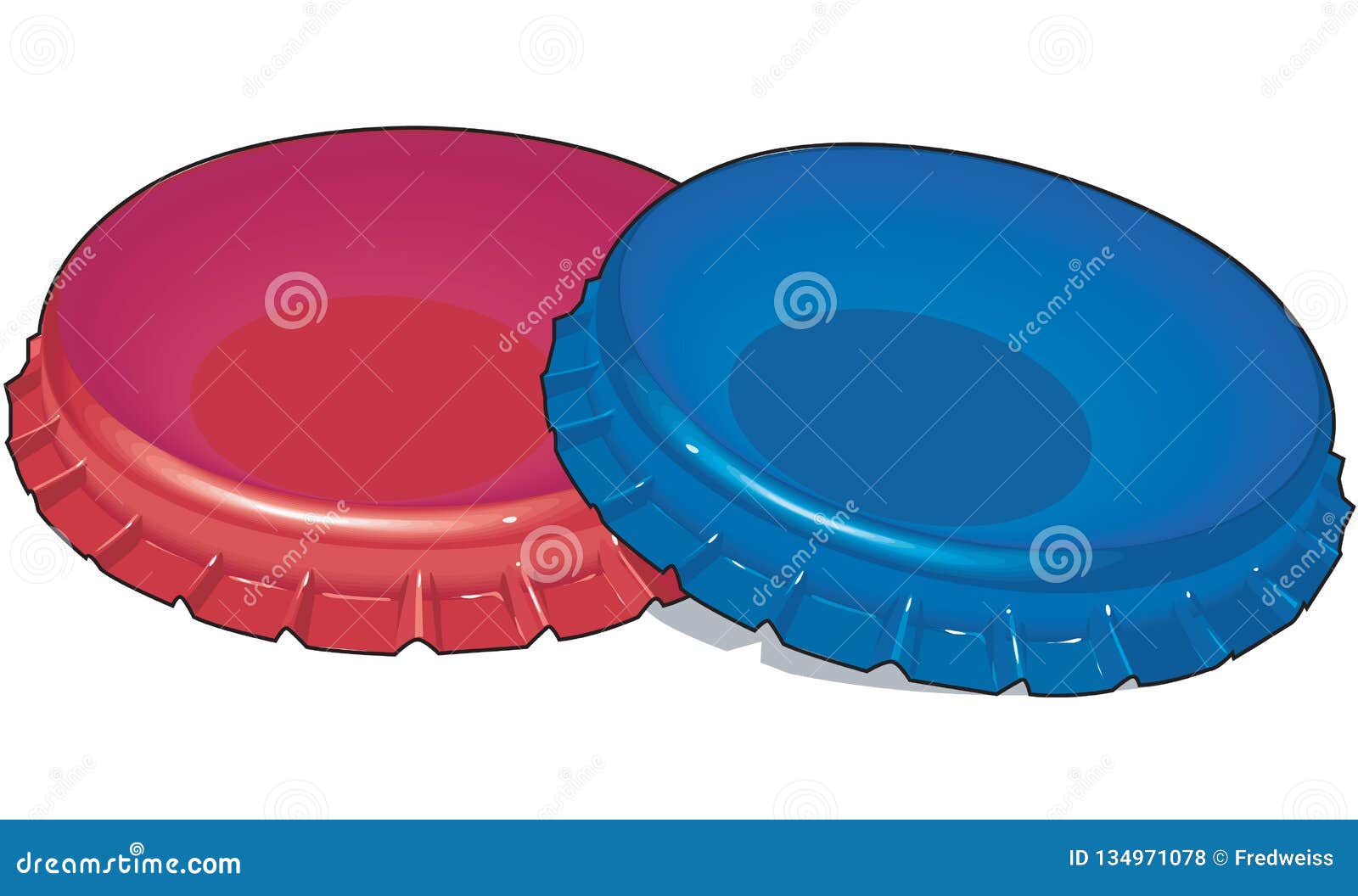 Bottle Caps Vector Illustration Stock Vector - Illustration of object ...