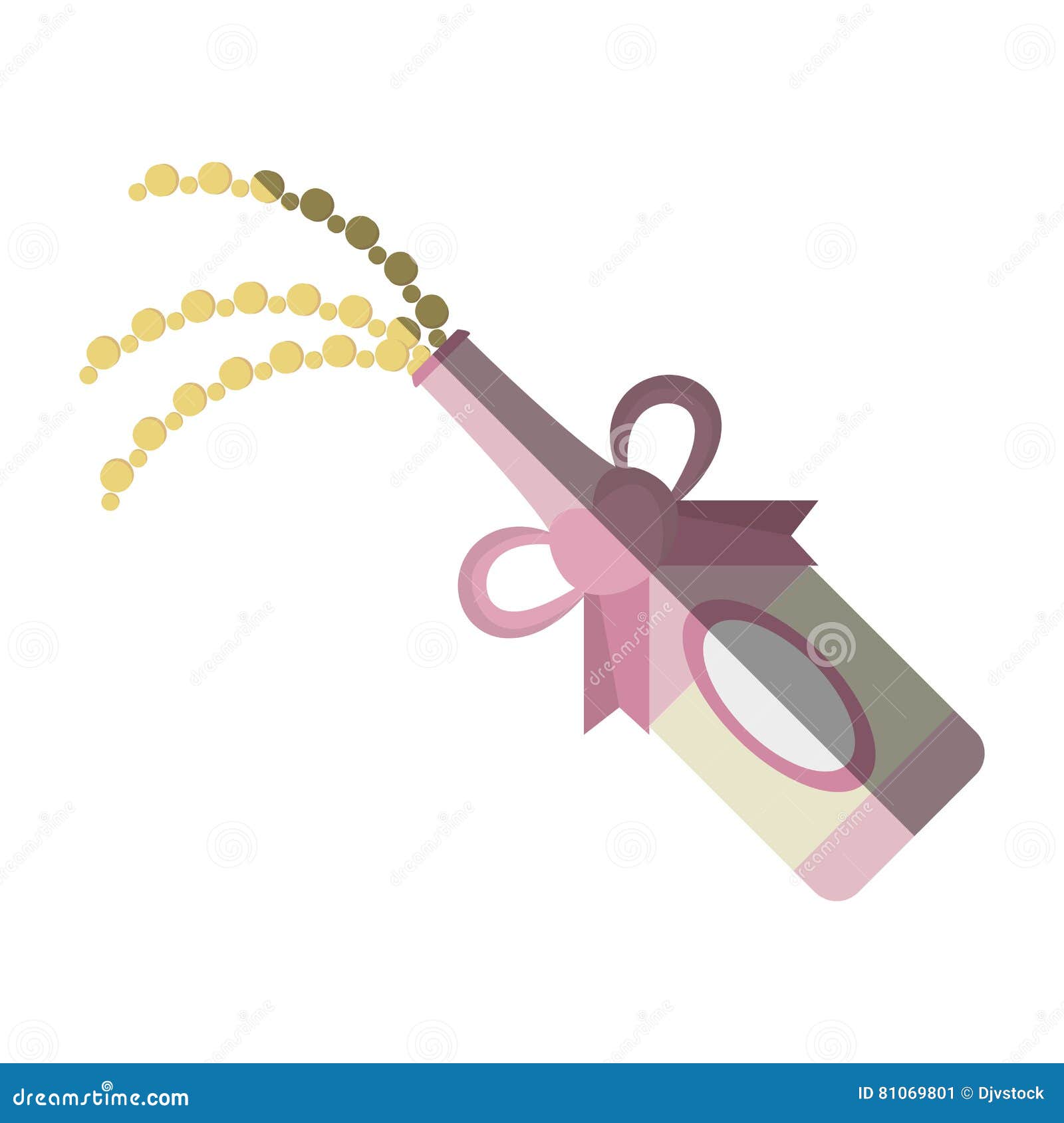 Bottle Champagne Explosion Celebration Icon Stock Vector - Illustration ...