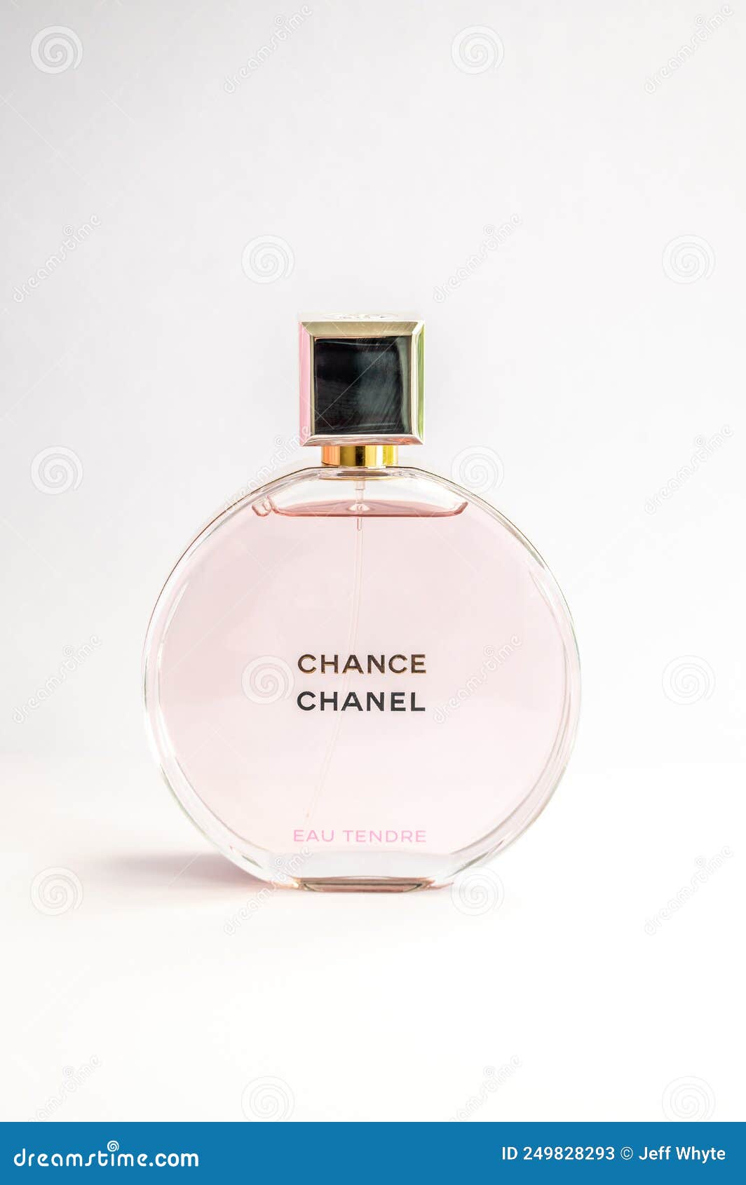Chanel Perfume Bottles Isolated On Black Background. Bottles With ...
