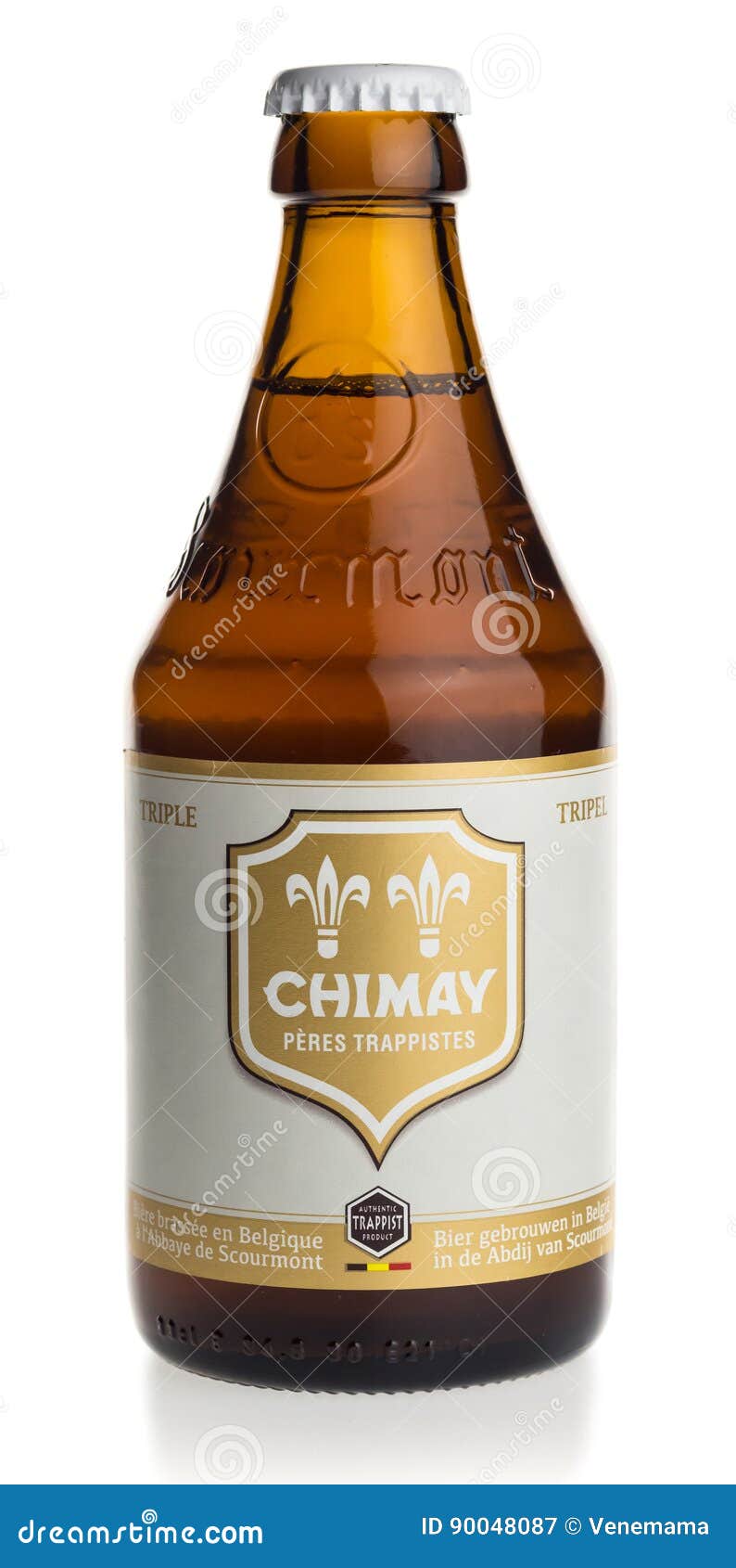 Bottle of Chimay White Tripel Beer Editorial Photography - Image of ...