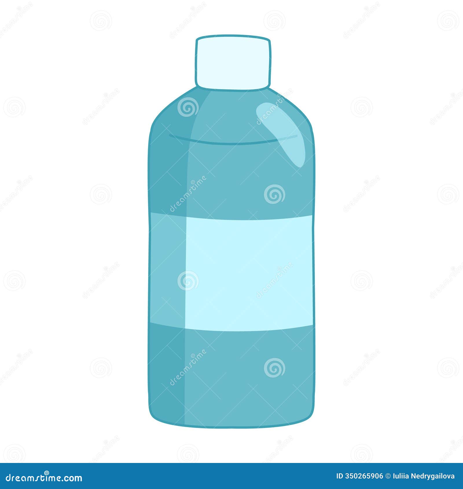 Bottle with Cleaning Liquid Soap or Detergent with Empty Label, Vector ...