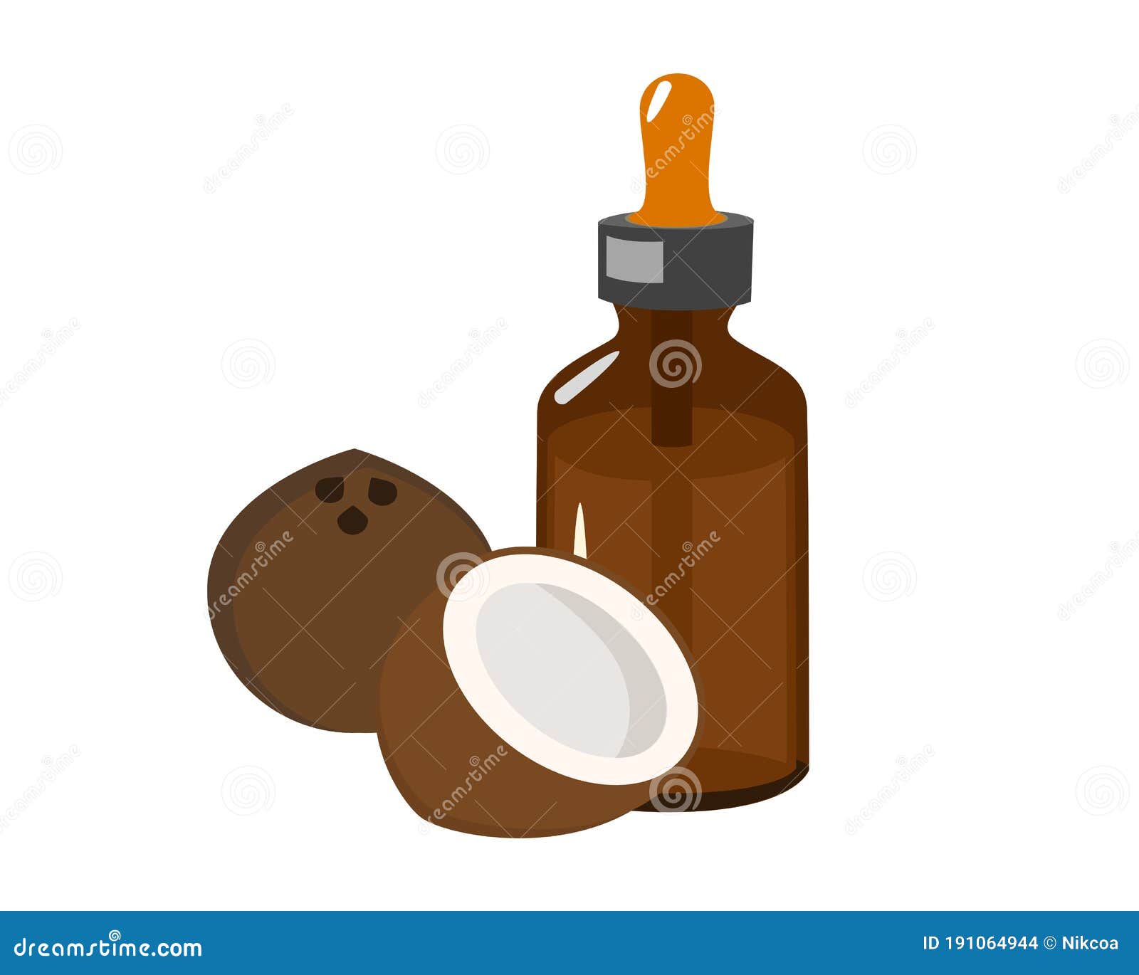 Coconut Oil Dropper Stock Illustrations – 20 Coconut Oil Dropper Stock ...