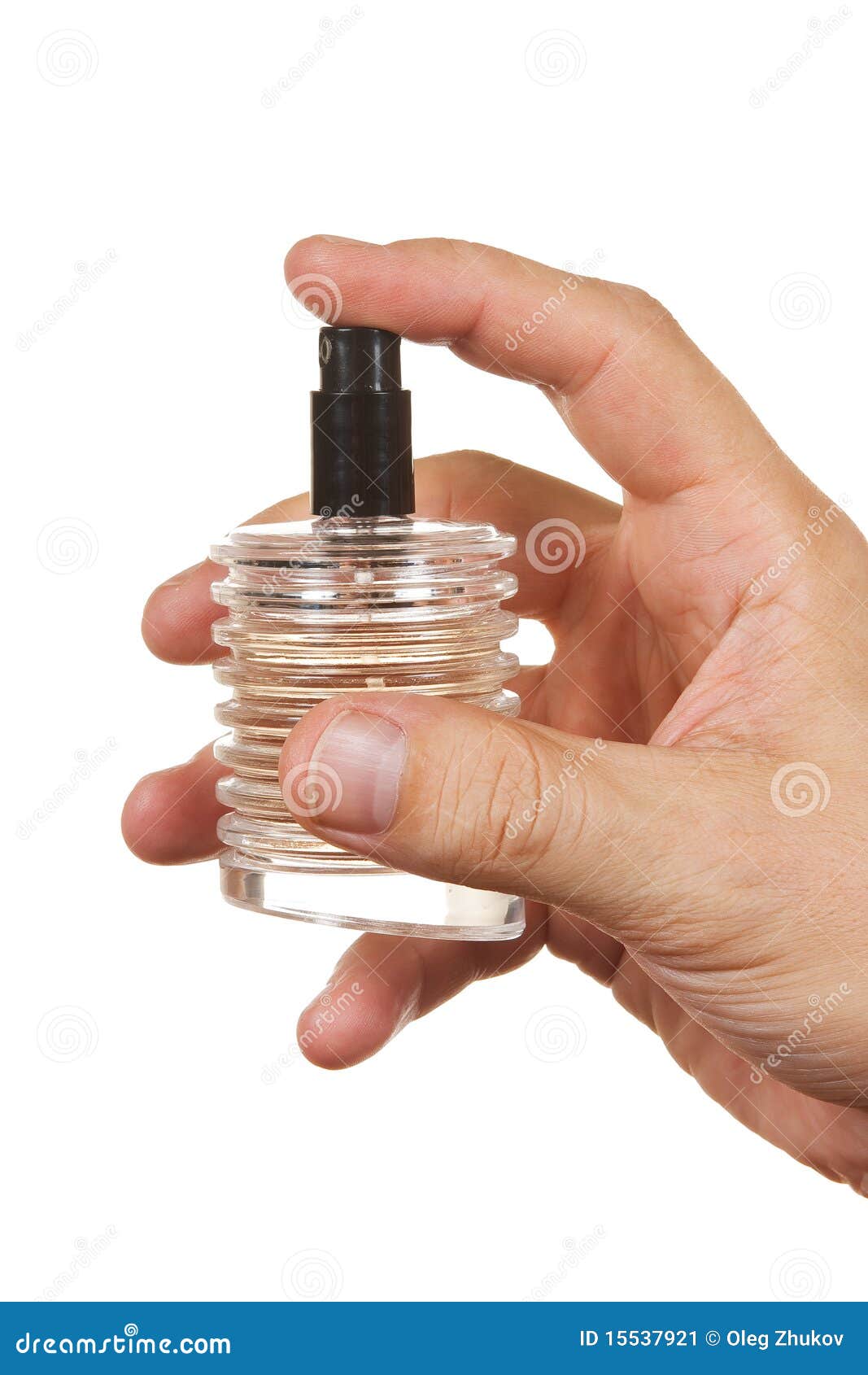 Bottle of Cologne in His Hand Stock Image - Image of fragrance ...