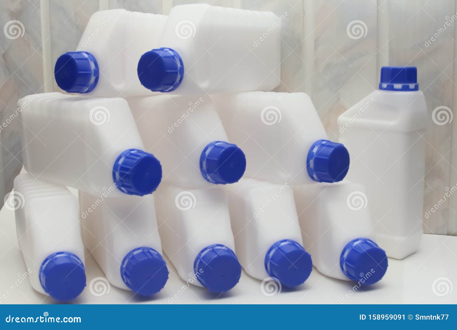 Bottle, Container, Plastic, White 1 Liter Stock Image - Image of ...